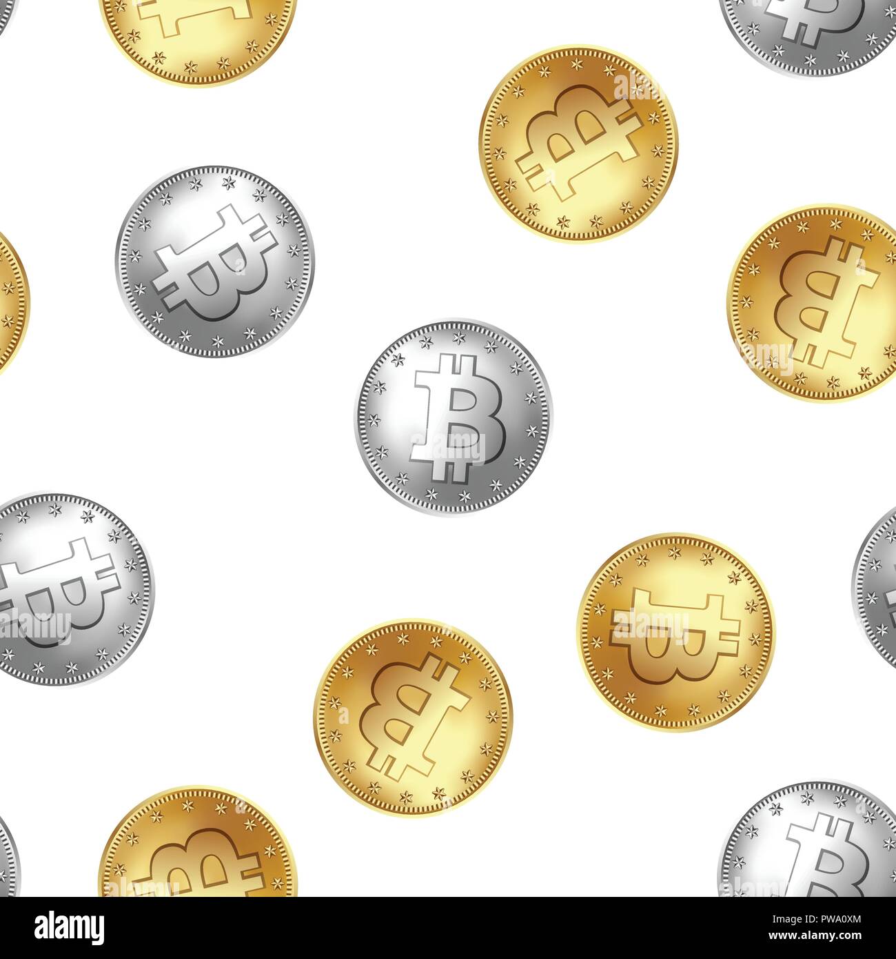 Gold silver coin vector hi-res stock photography and images - Alamy