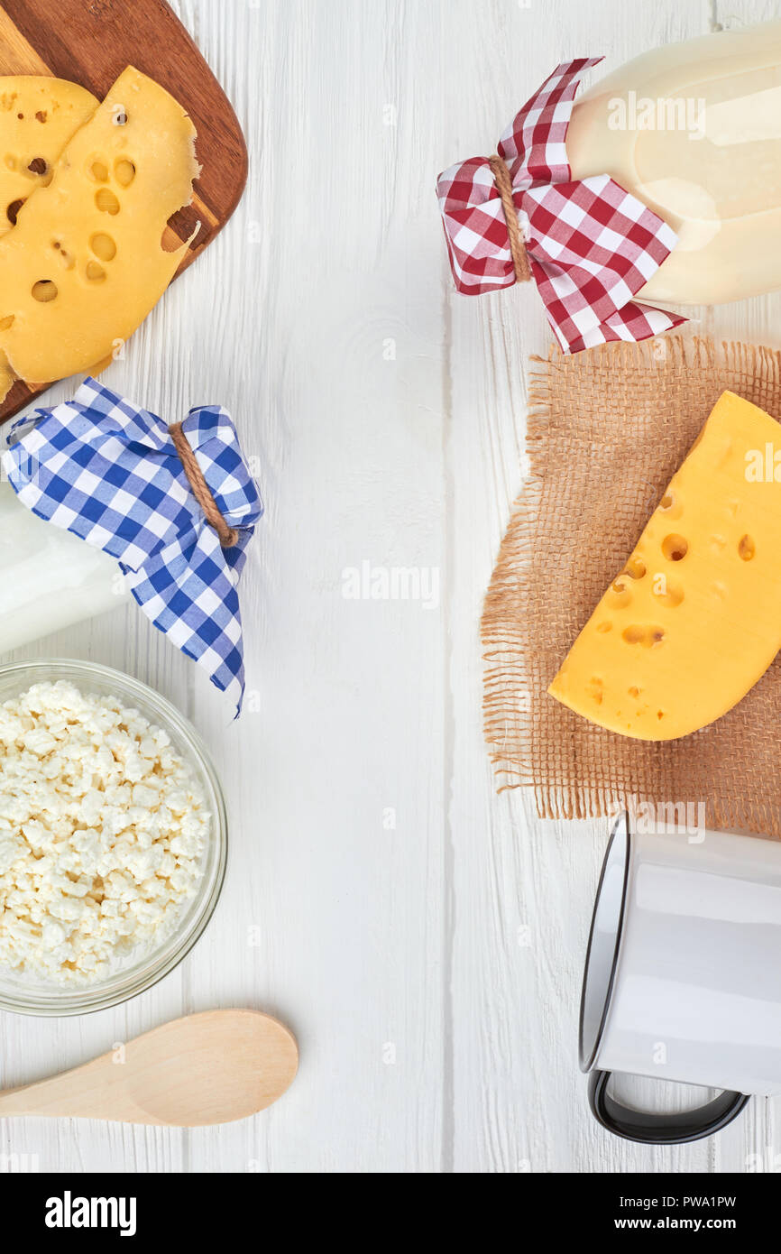 Swiss raw milk cheese on white background dairy product hi-res stock ...
