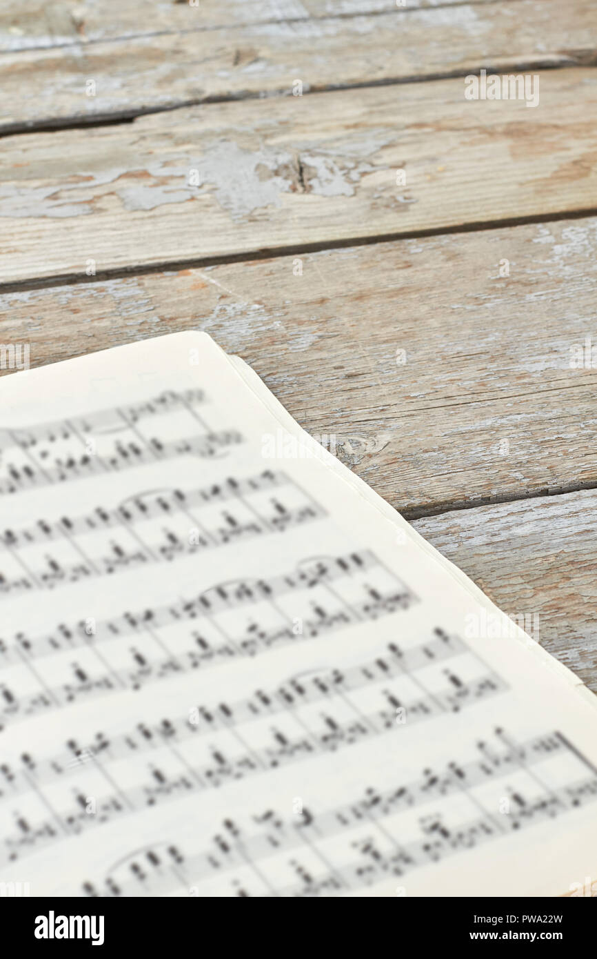 Musical notes background. Classical piano sheets. Vintage music book ...