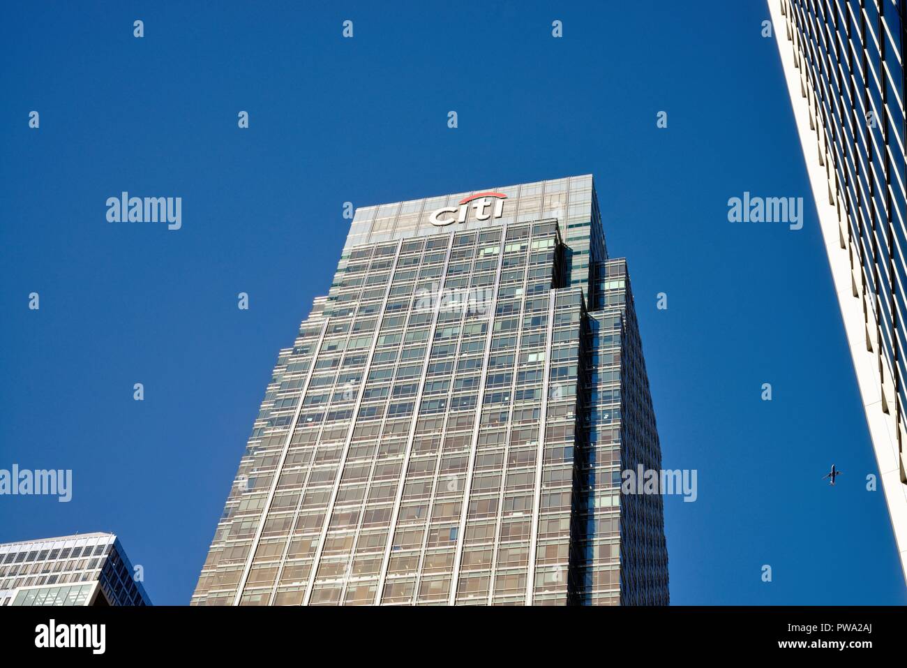 Headquarters of the Citi Bank at Canary Wharf Docklands London England ...