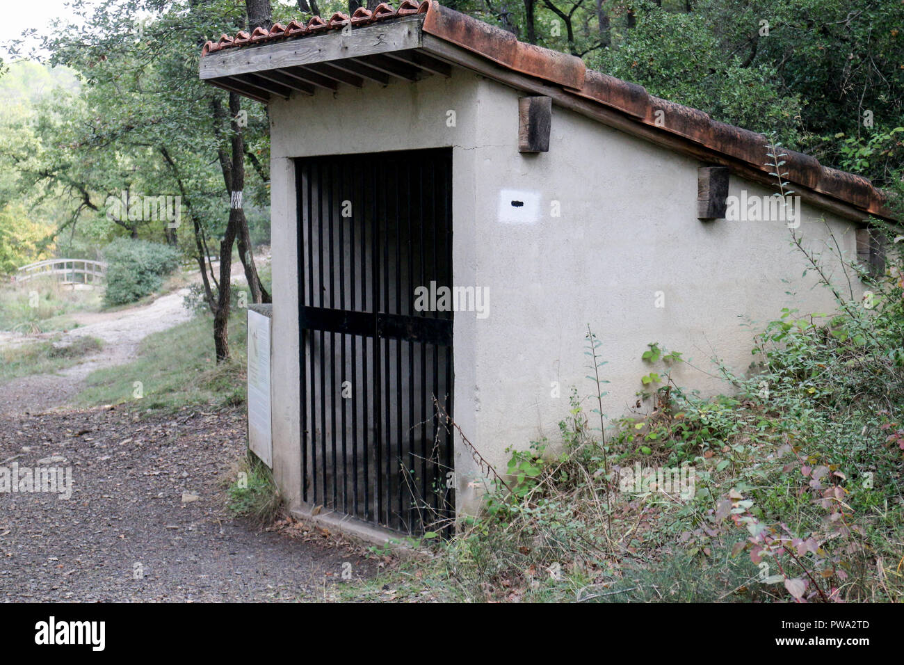 Hiking around Gréasque and abandoned coal mines : decline Stock Photo ...