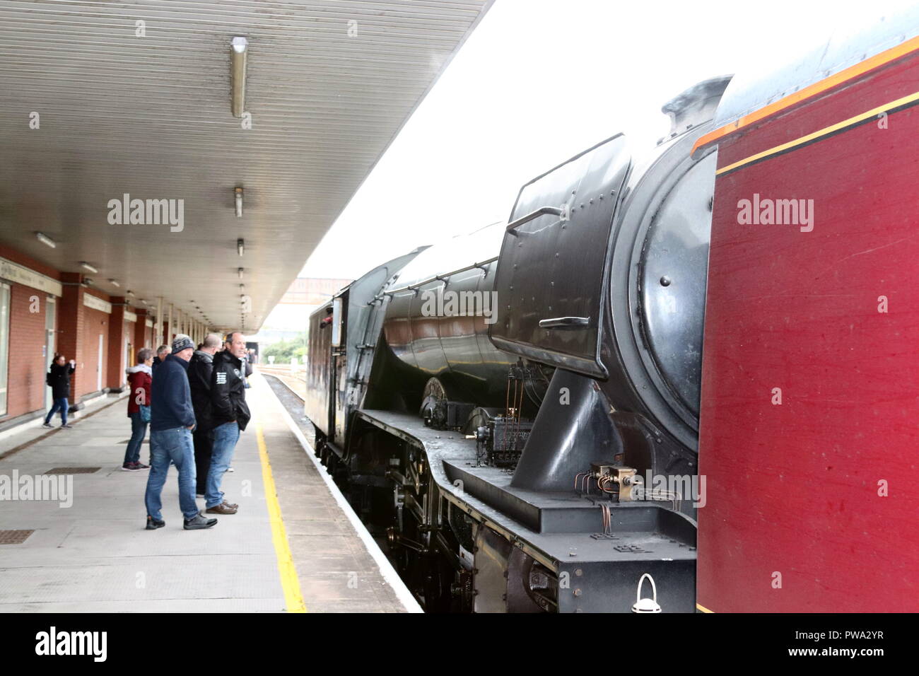 The Flying Scotsman. Holyhead Station Wales Stock Photo - Alamy