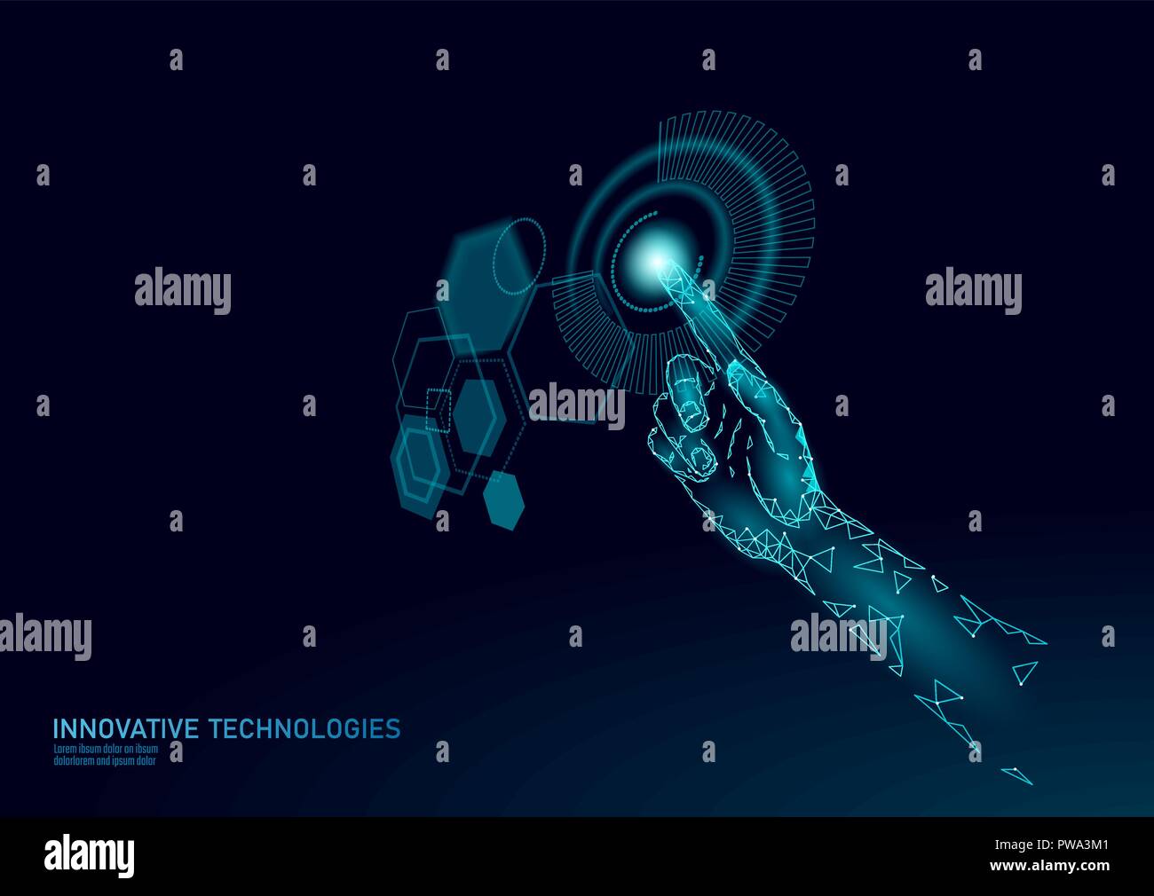 Hologram panel Stock Vector Images - Alamy
