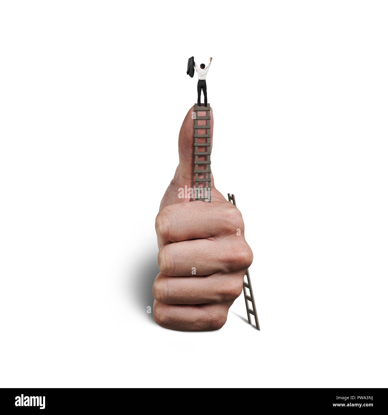 Winner thumb hi-res stock photography and images - Alamy