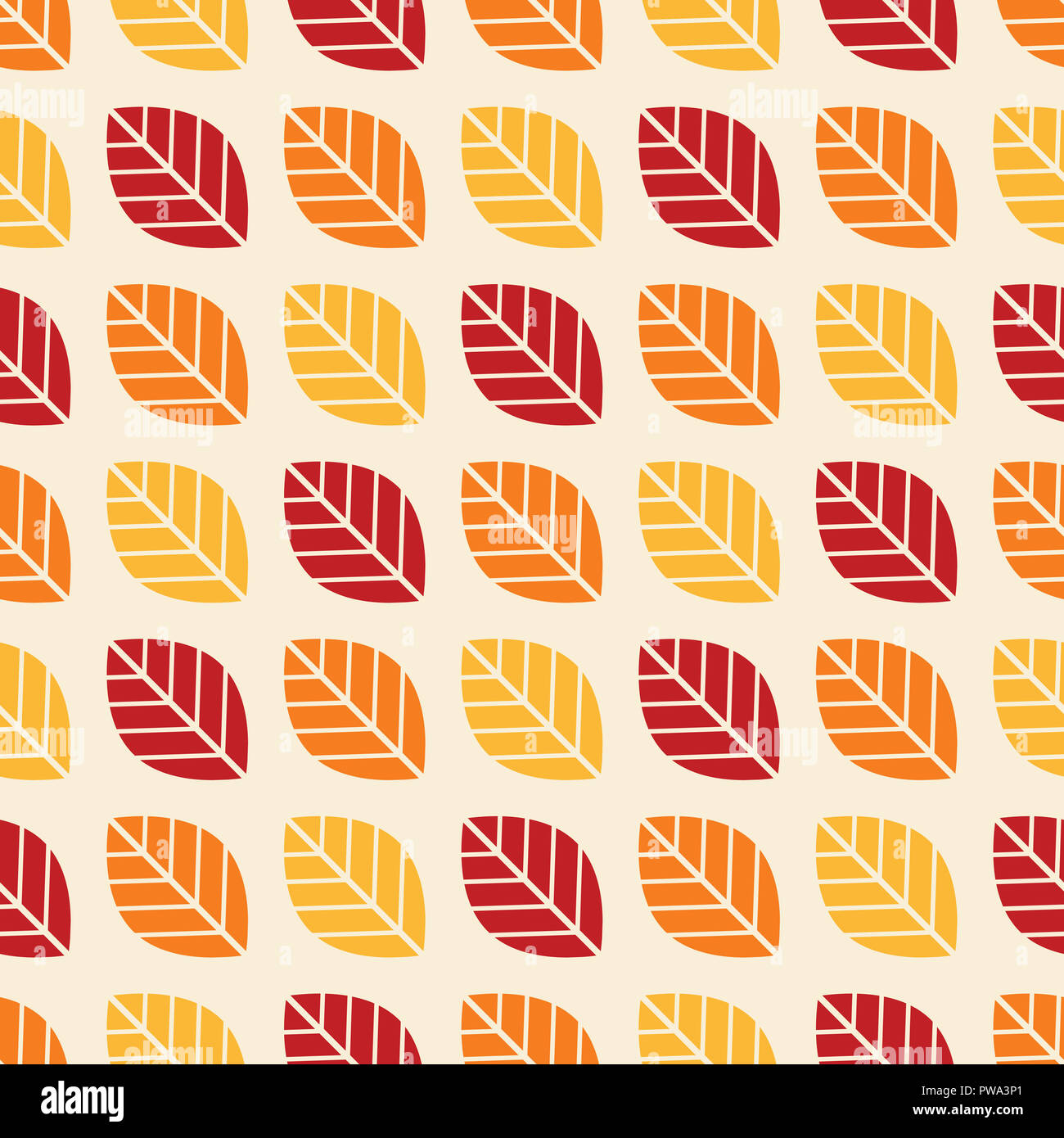 Seamless autumn leaf pattern background Stock Photo - Alamy