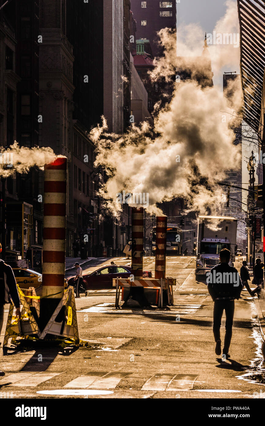 New York City steam system Vents Manhattan New York, New York, USA ...