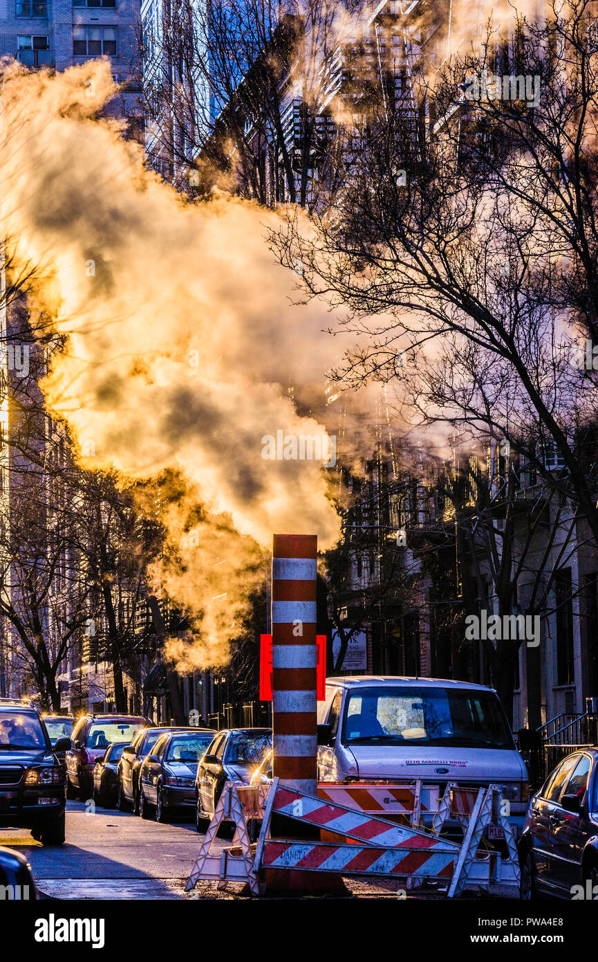 New York City steam system Vents Manhattan New York, New York, USA ...