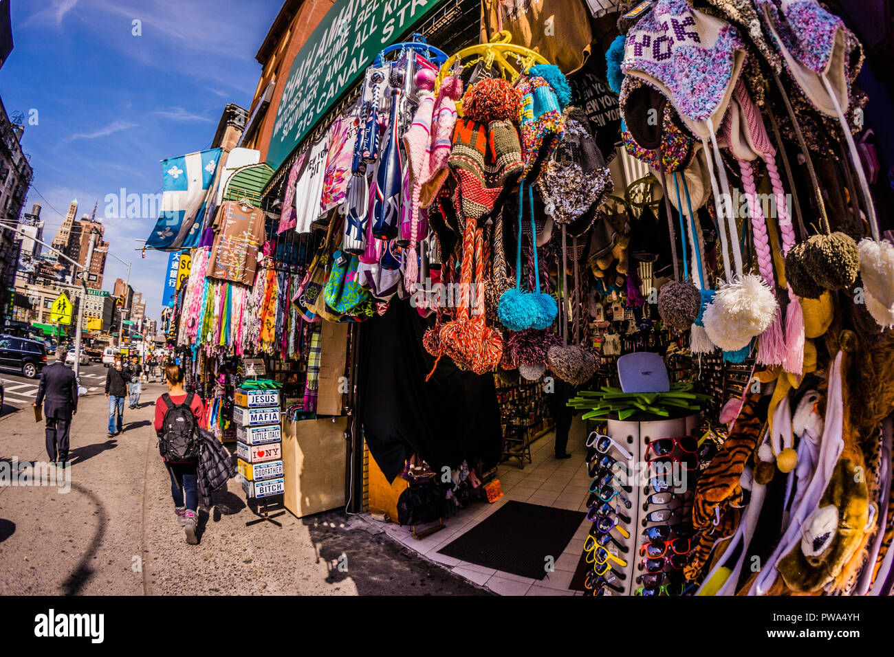 Shops Canal Street Manhattan New York, New York, USA Stock Photo - Alamy