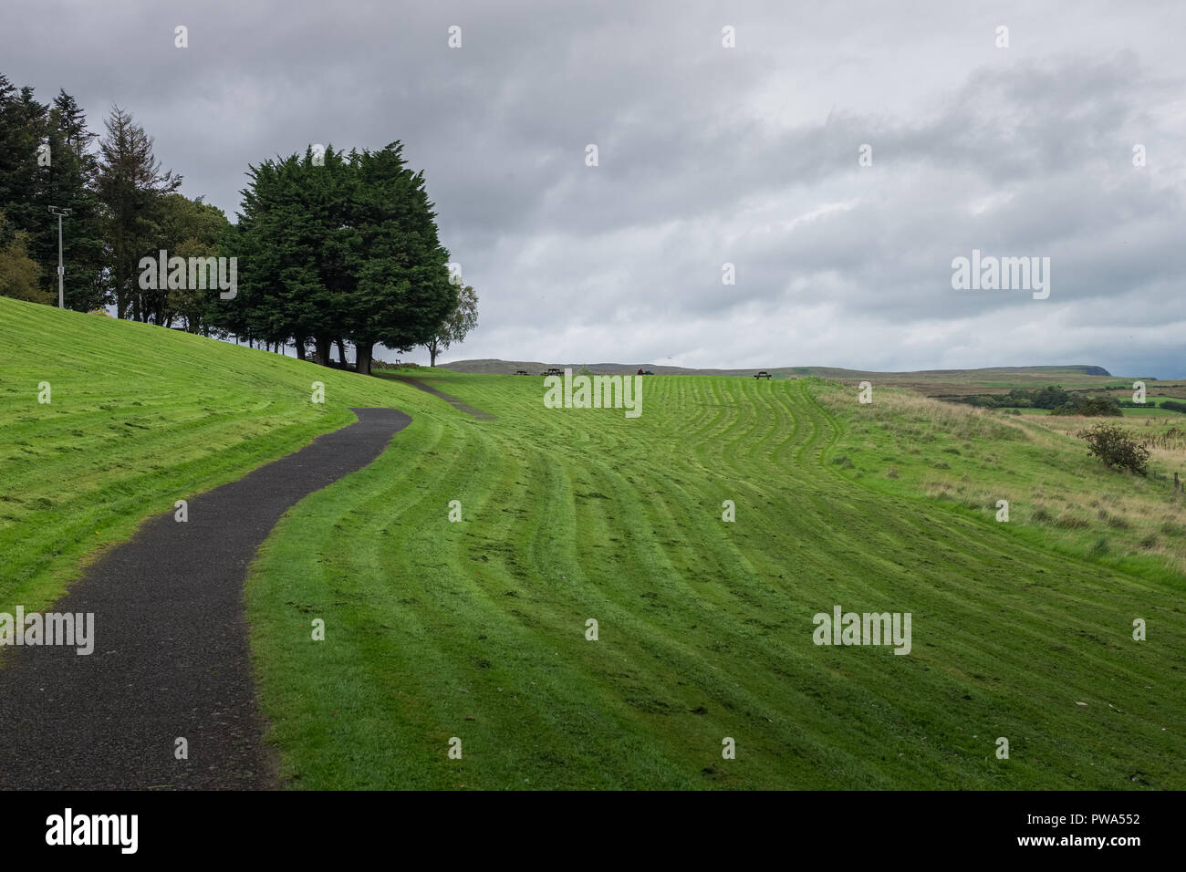 Waterfall Trail at Glenariff Forest Park near Causeway Coastal Route ...