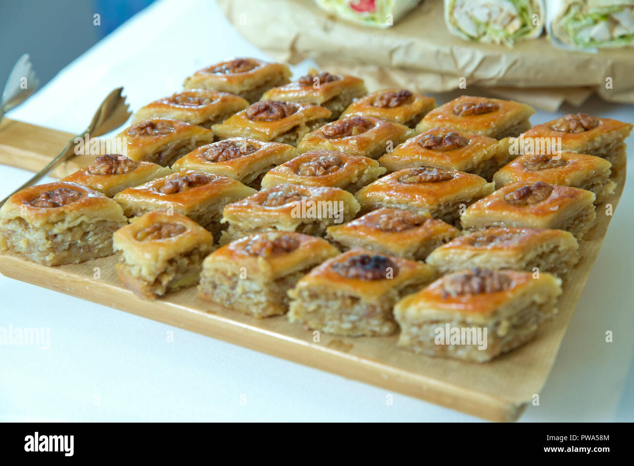 Azerbaijan baklava. Traditional Azerbaijan dessert baklava. Sweet ...