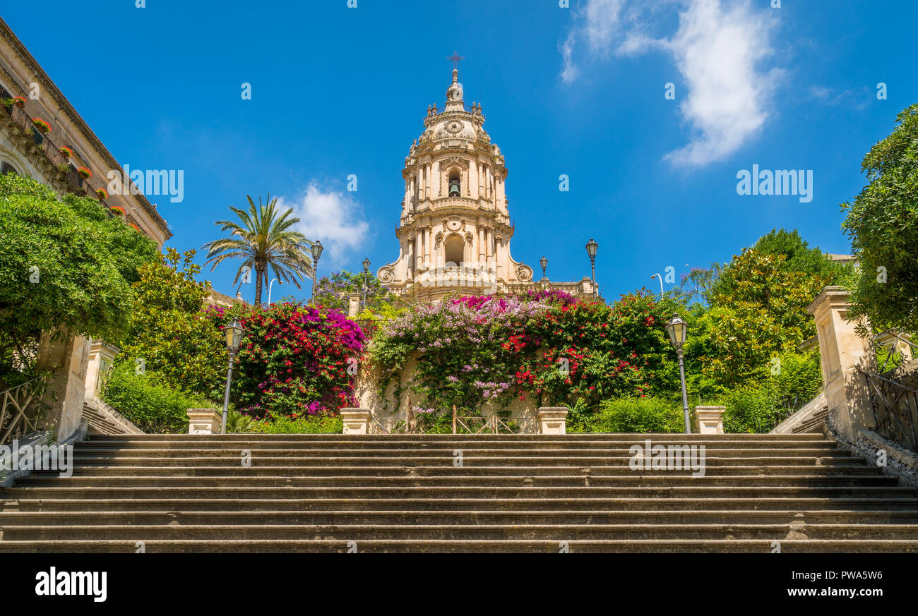 Duomo of San Giorgio in Modica, fine example of sicilian baroque art ...