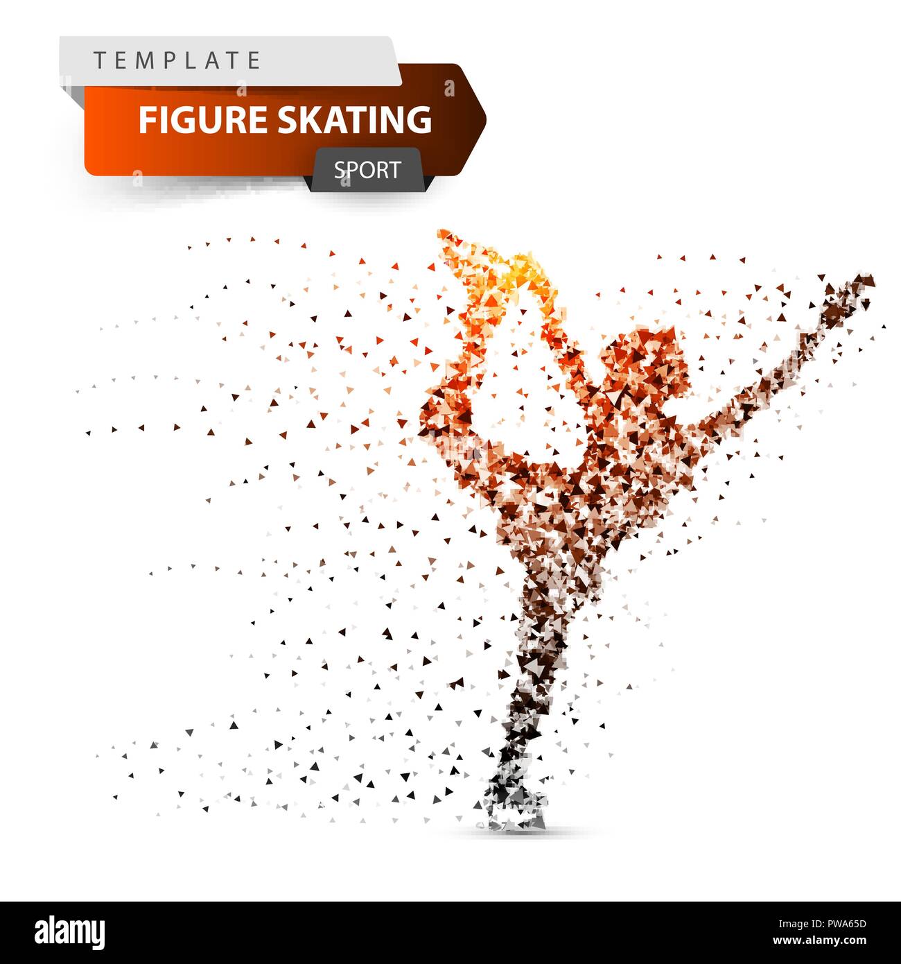 Figure scating - sun triangle illustration Stock Vector Image & Art - Alamy