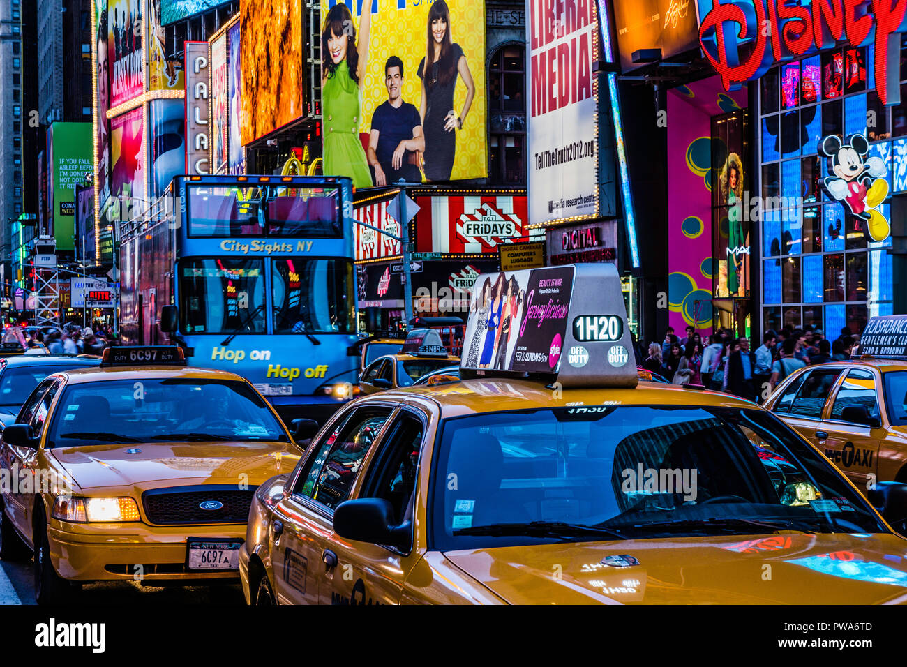 Times Square Theater District Manhattan New York, New York, USA Stock ...