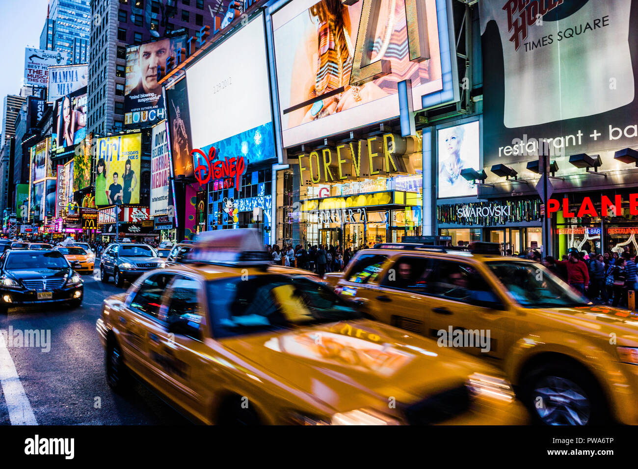 Times Square Theater District Manhattan New York, New York, USA Stock ...