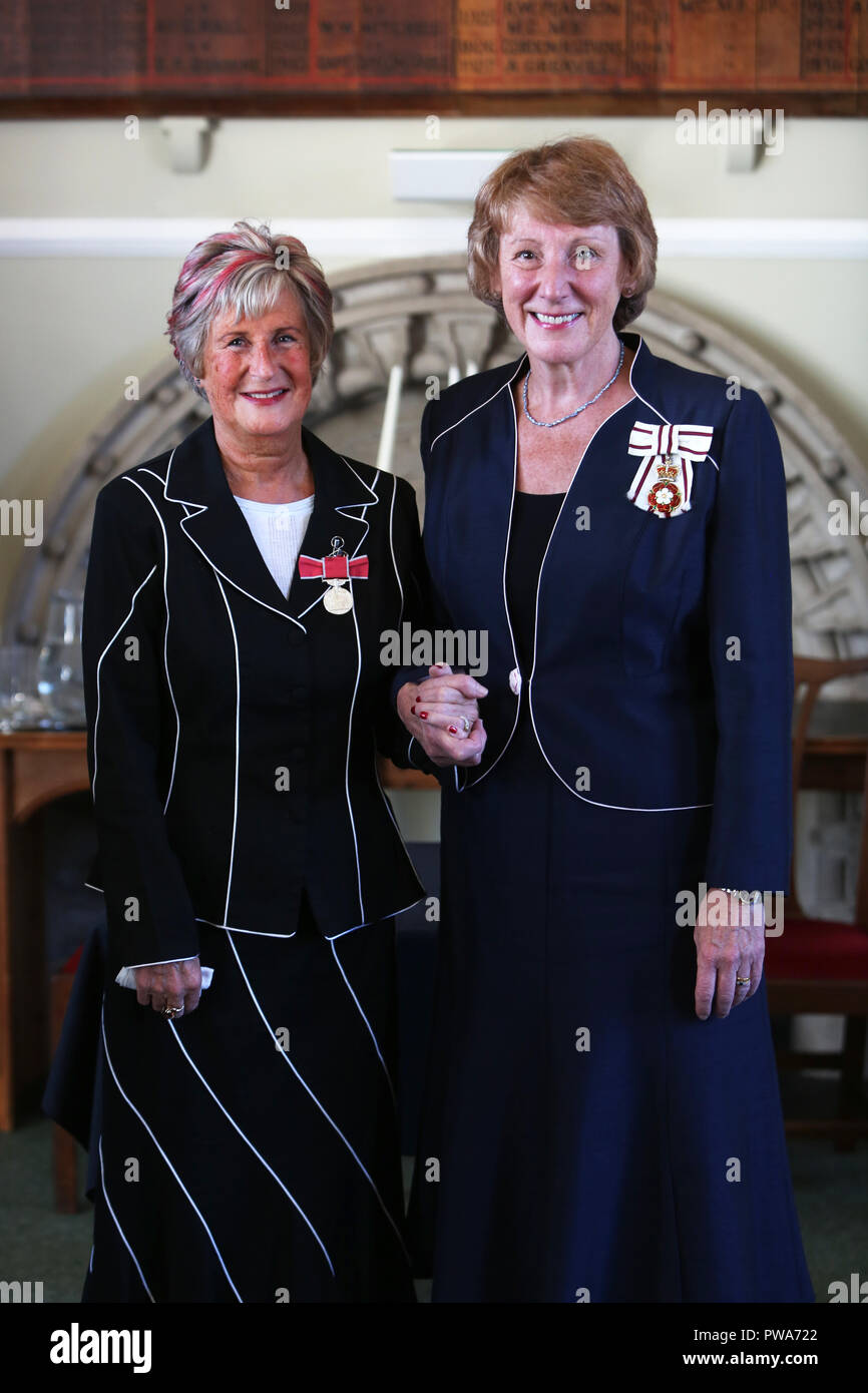 Hazel Latus, Chief Executive of a charity pictured receiving her ...