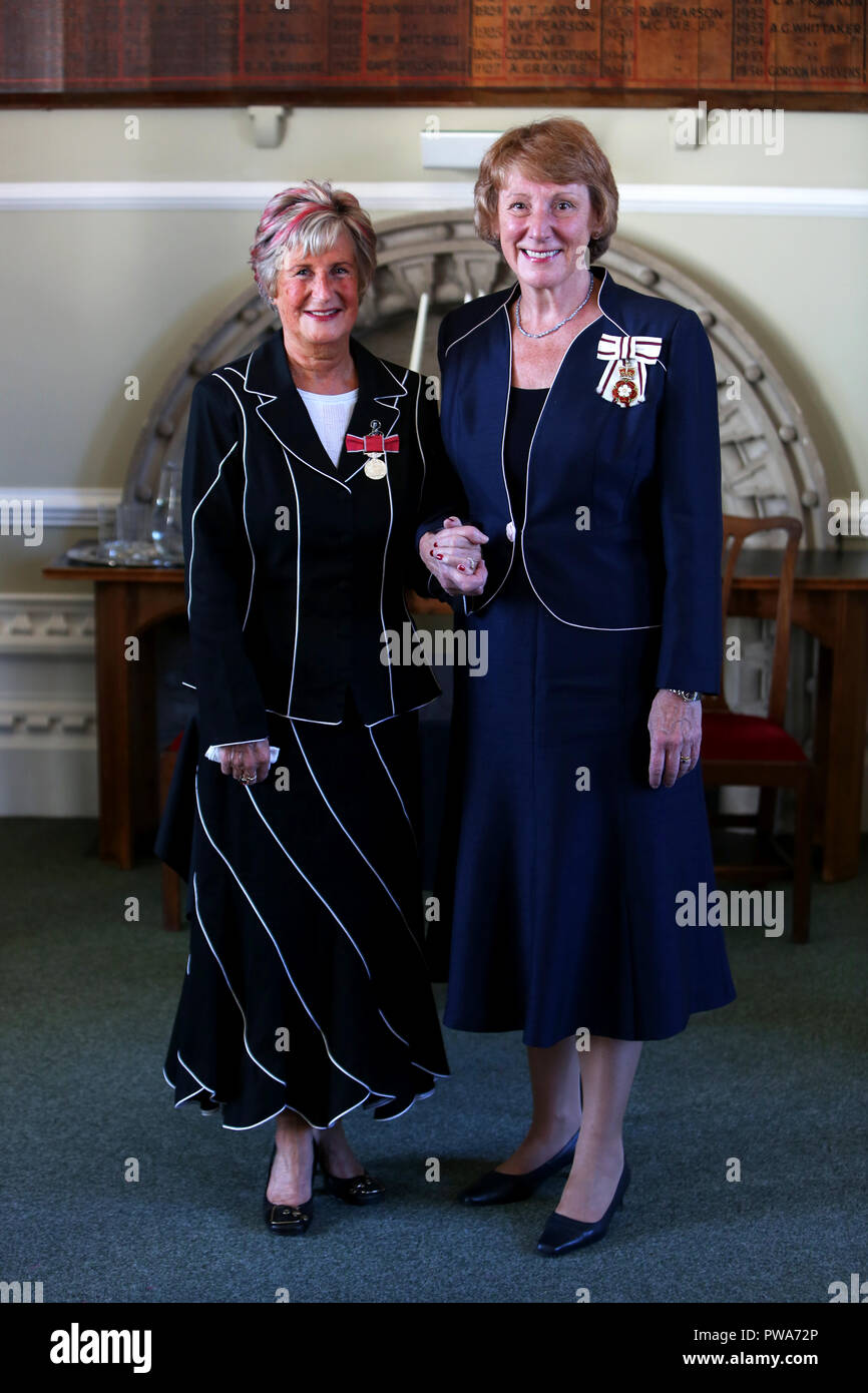 Hazel Latus, Chief Executive of a charity pictured receiving her ...