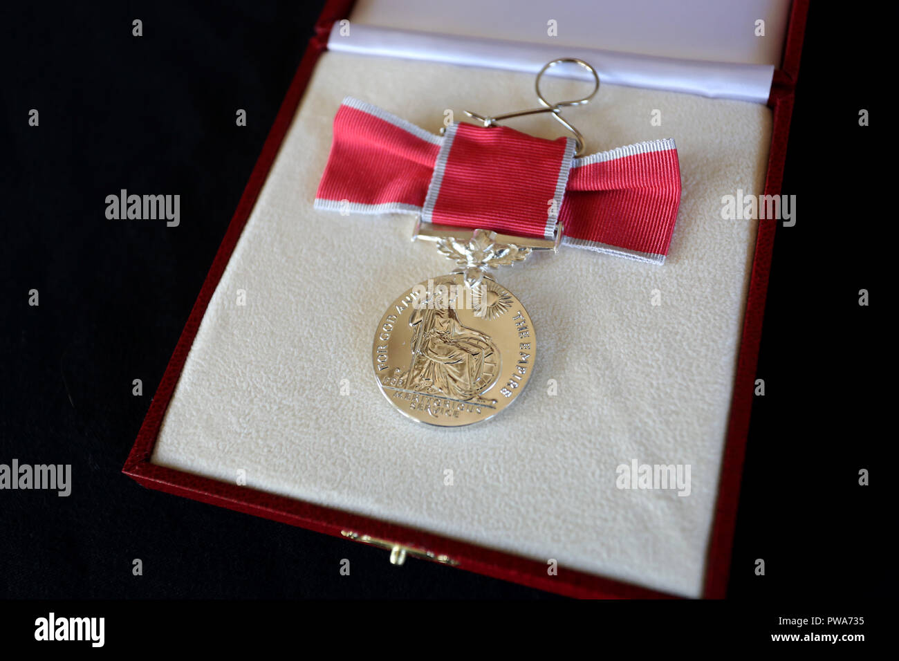 Hazel Latus, Chief Executive of a charity pictured receiving her ...