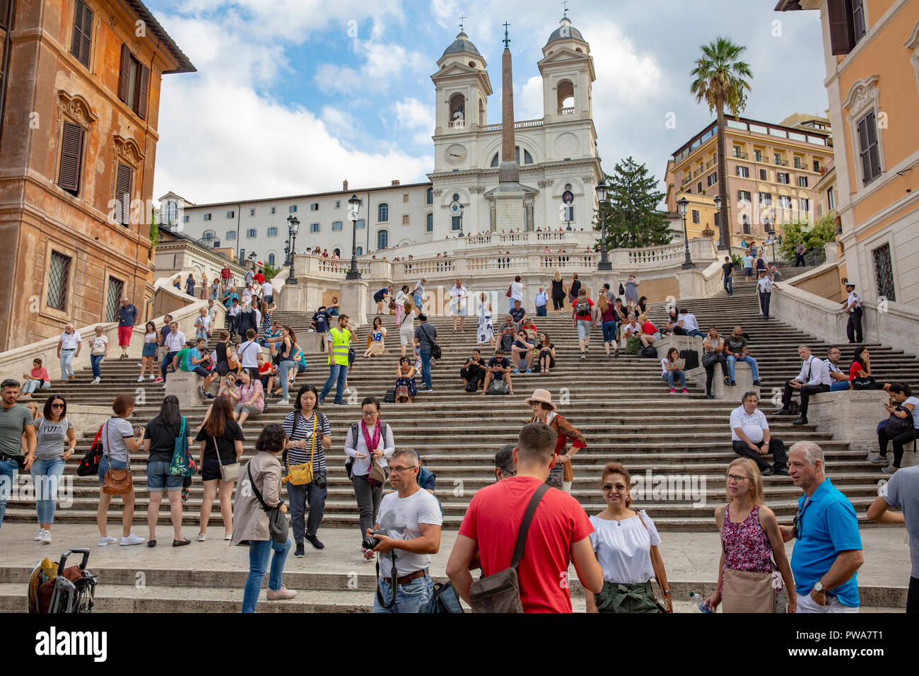 Spanish steps in Piazza Di Spagna in the heart of Rome,Lazio,Italy ...