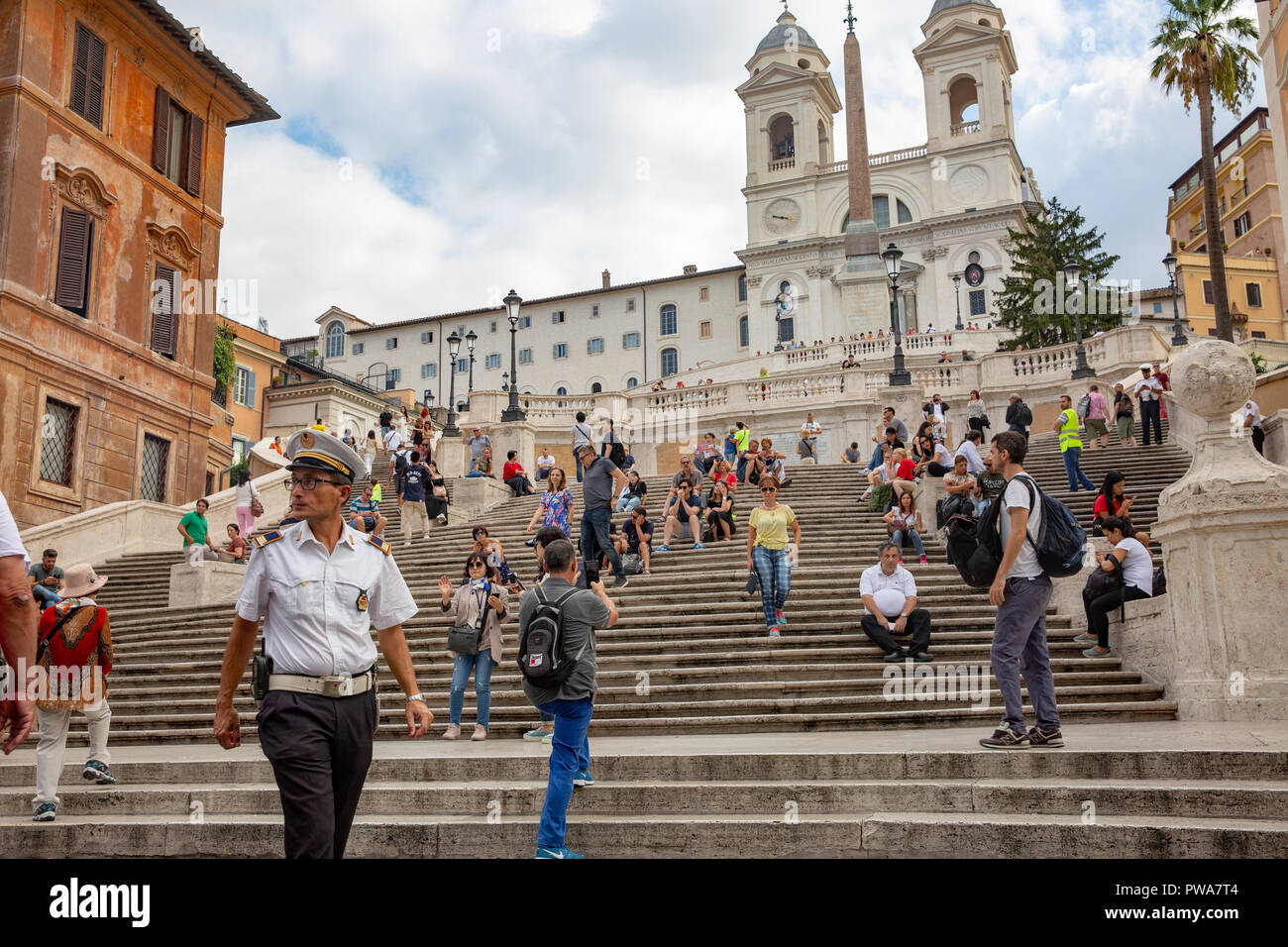 Spanish steps in Piazza Di Spagna in the heart of Rome,Lazio,Italy ...