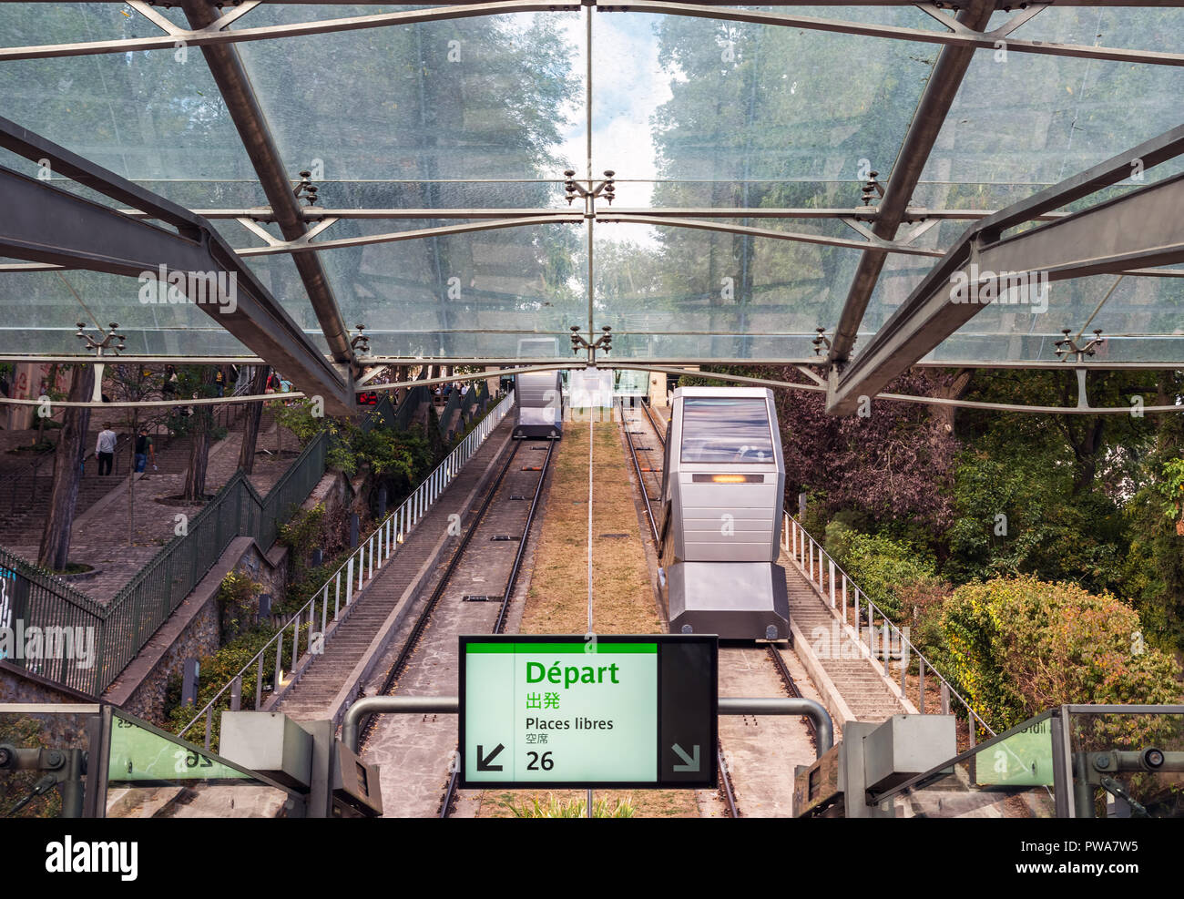 Montmartre funicular sacre coeur basilica hi-res stock photography and ...