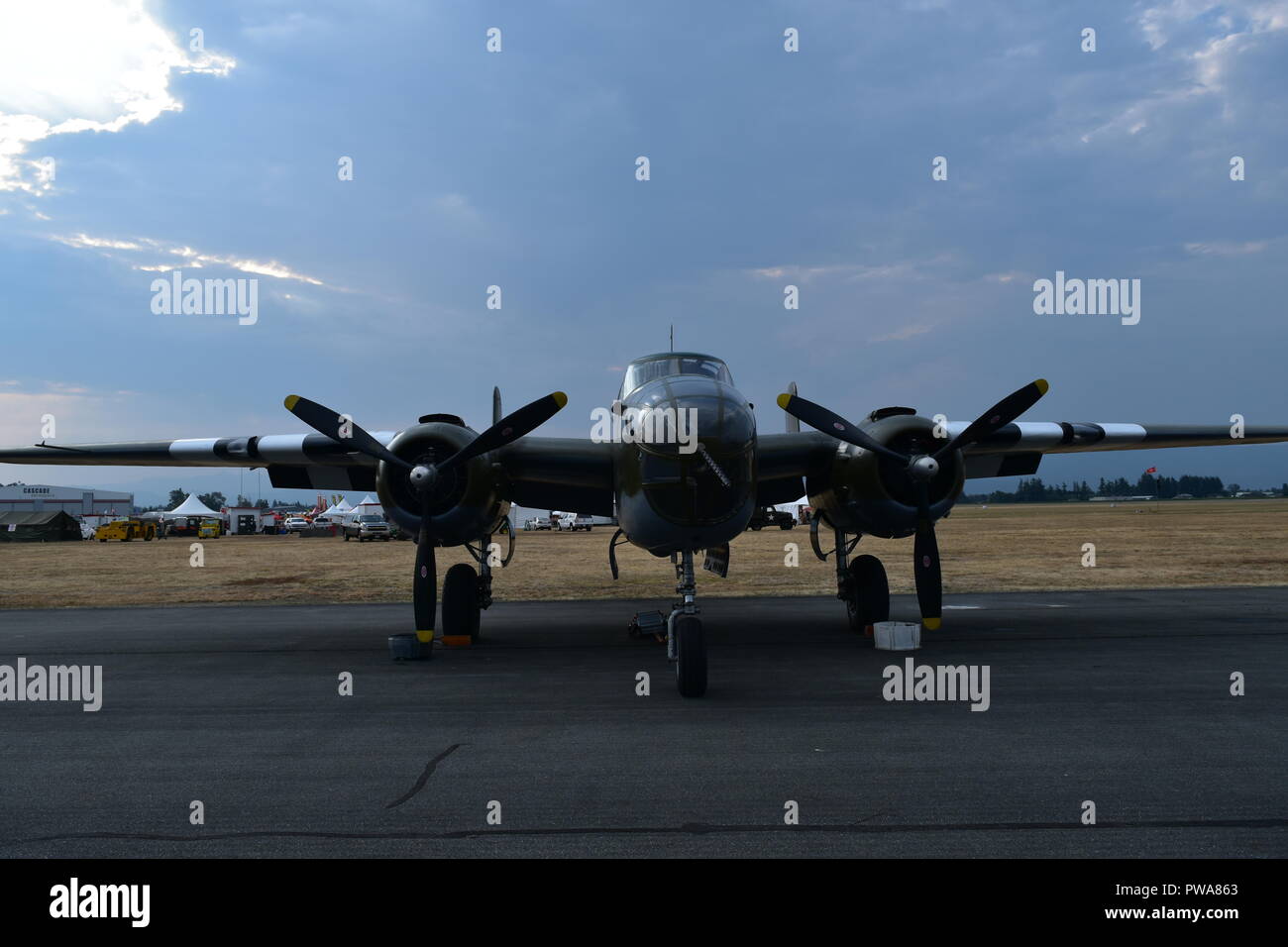 World War Two B-25 Mitchell Bomber Stock Photo - Alamy