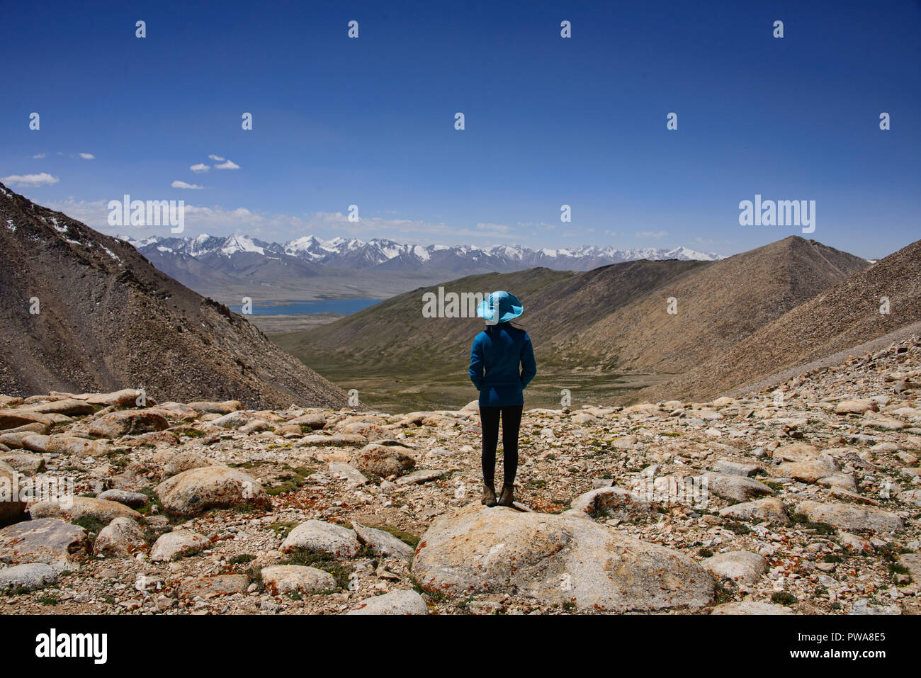 The Great Pamir Range of Afghanistan and Lake Zorkul from Belayrik Pass ...