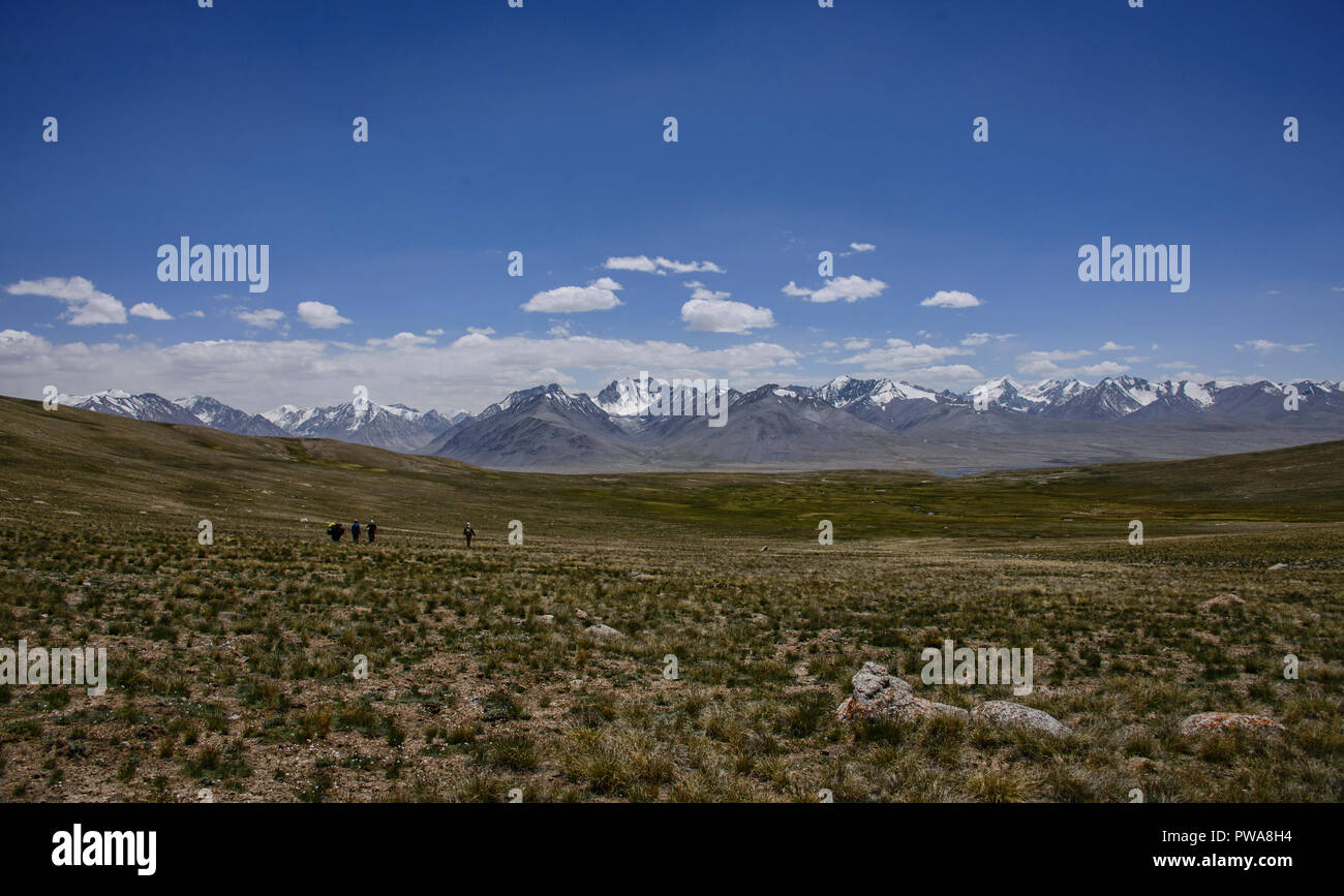 The Great Pamir Range of Afghanistan and Lake Zorkul from Belayrik Pass ...