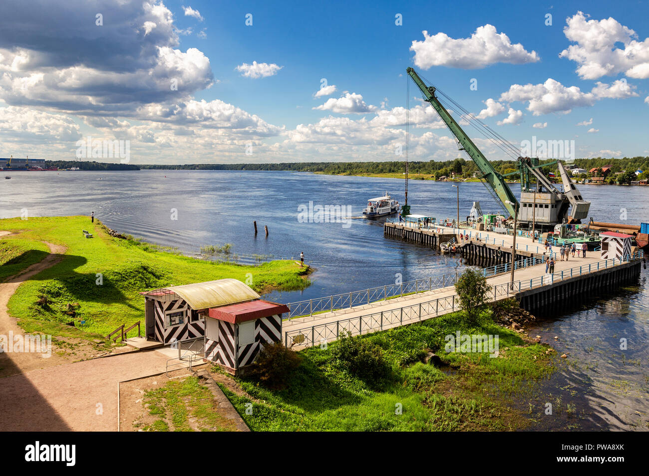 Shlisselburg, Russia - August 8, 2018: Historical fortress Oreshek is ...