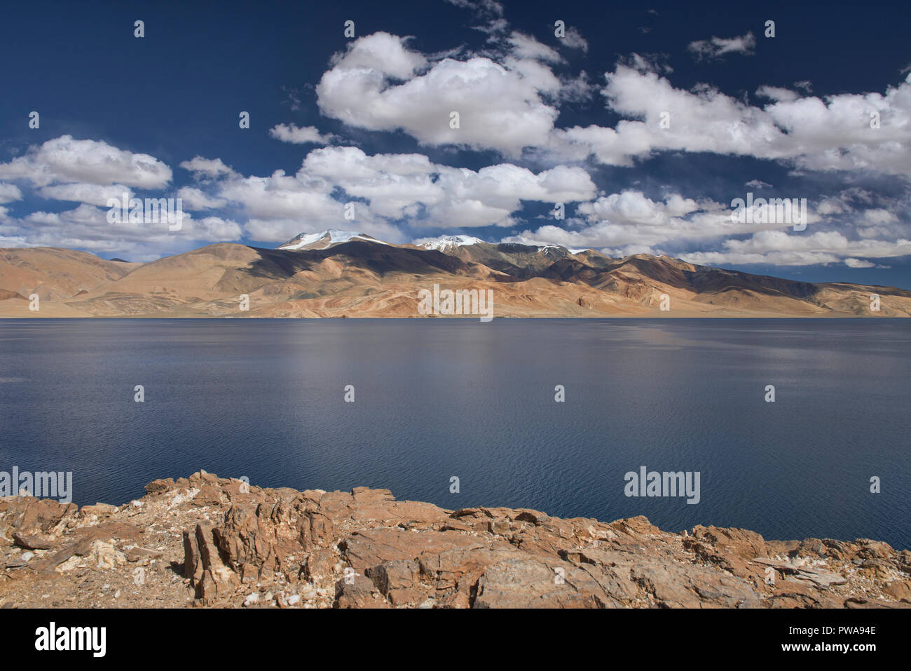 Beautiful Tso Moriri Lake, the gem of Ladakh, India Stock Photo - Alamy