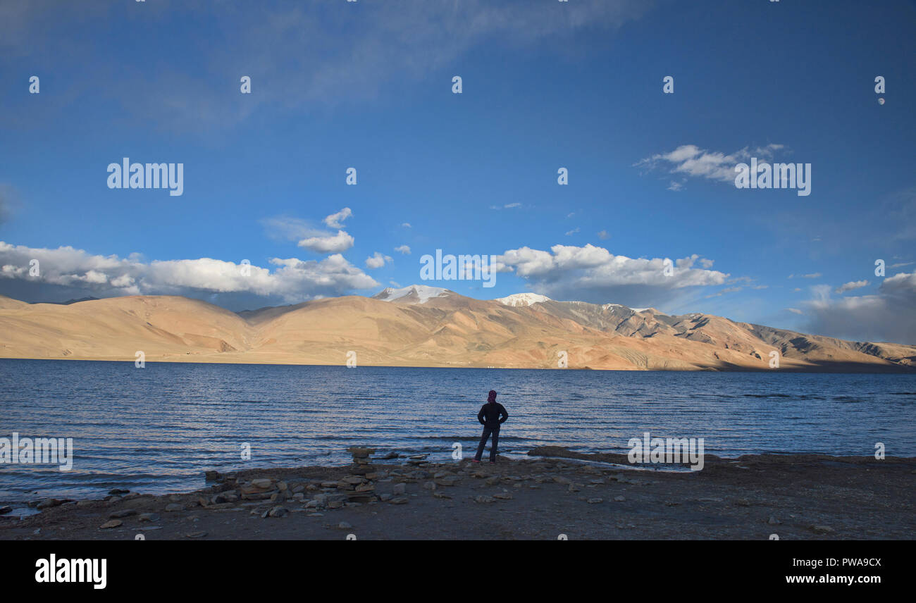 Stunning Tso Moriri Lake, the gem of Ladakh, India Stock Photo - Alamy
