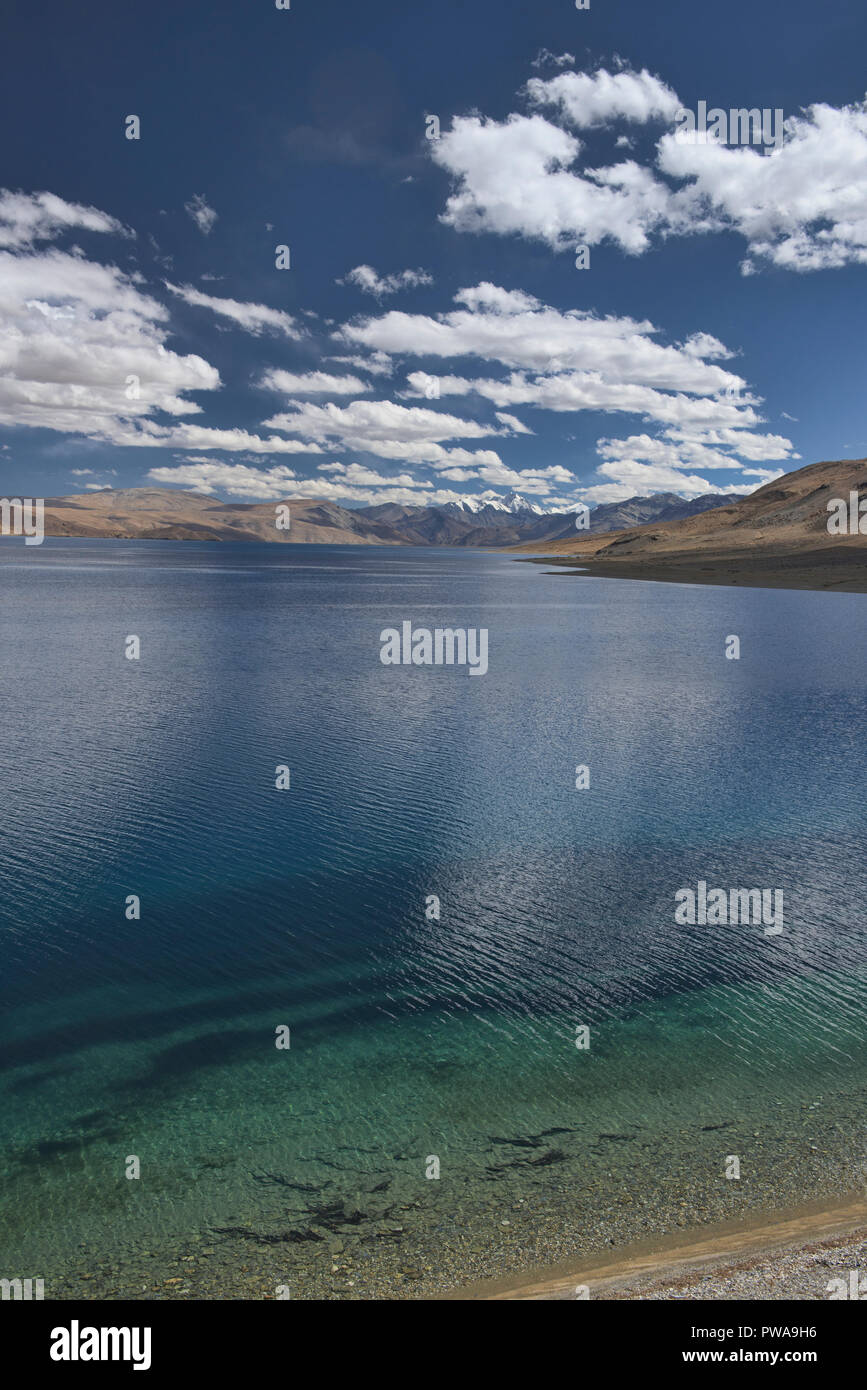 Beautiful Tso Moriri Lake, the gem of Ladakh, India Stock Photo - Alamy