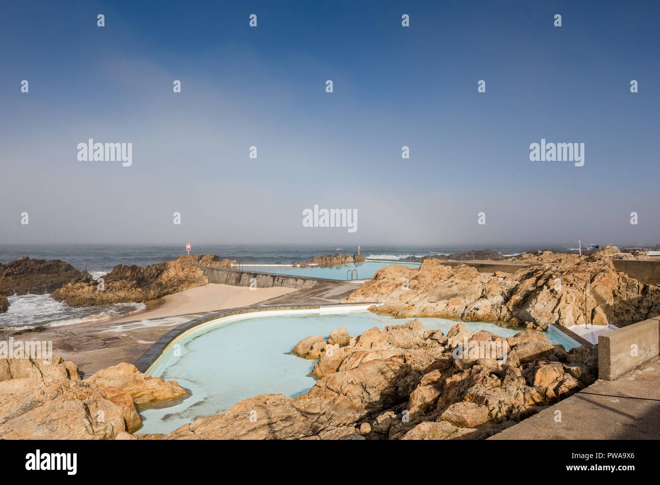 Swimming Pools in Leça da Palmeira by Alvaro Siza Vieira Stock Photo ...