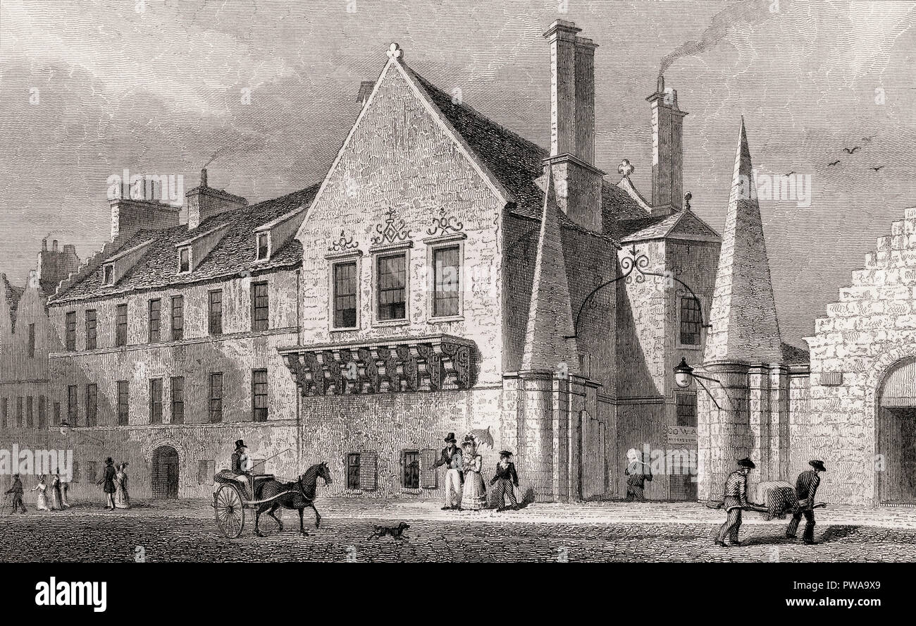 Moray House, Canongate, Edinburgh, Scotland, 19th century, from Modern ...