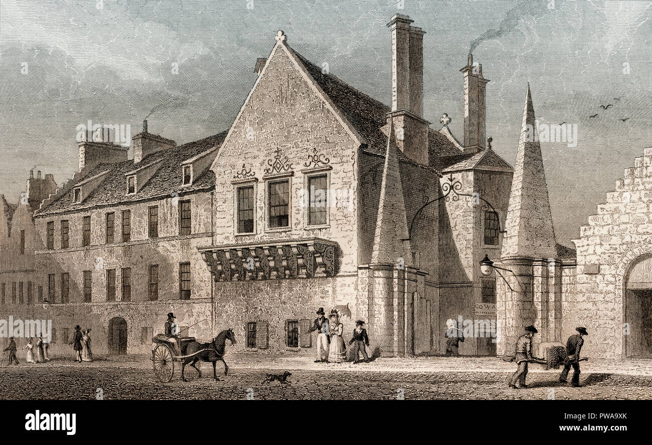Moray House, Canongate, Edinburgh, Scotland, 19th century, from Modern ...