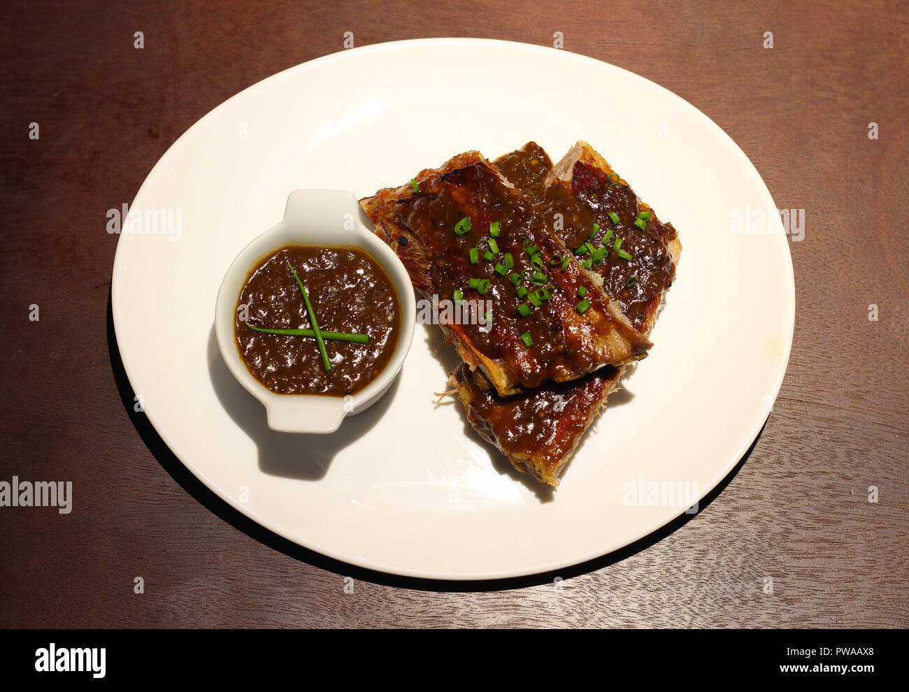 Barbie Ribs - Tasty, delicious, roasted and spicy Stock Photo - Alamy