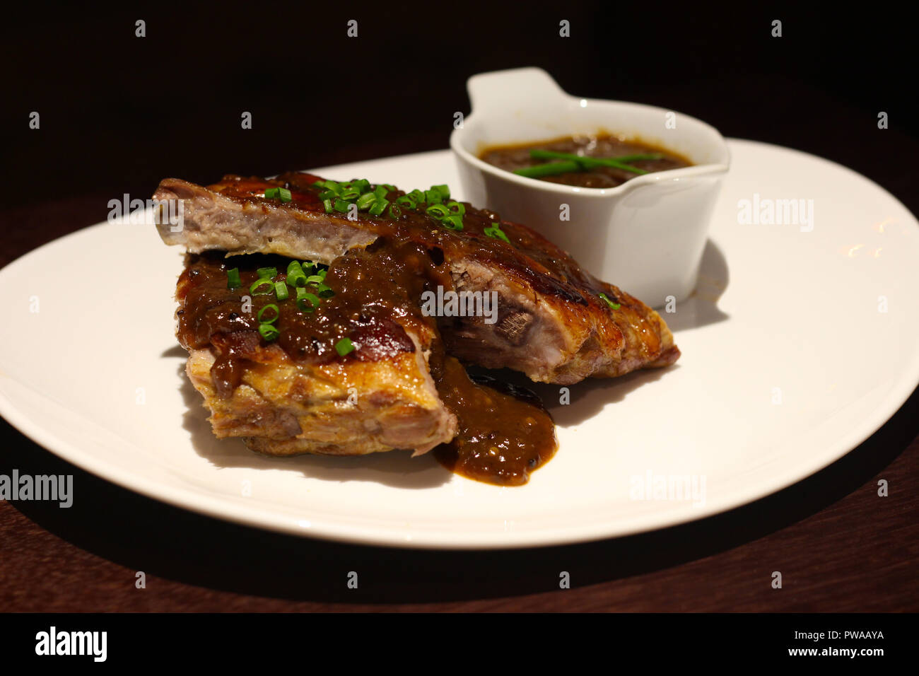 Barbie Ribs - Tasty, delicious, roasted and spicy Stock Photo - Alamy
