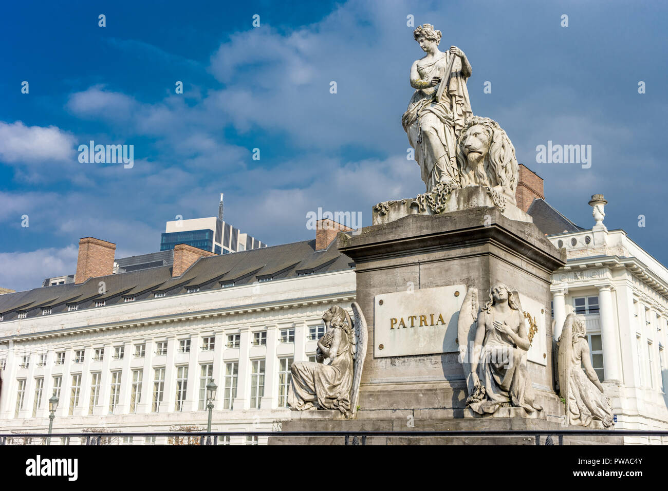 The Patria statue, a Monument dedicated to the martyrs of the 1830 ...