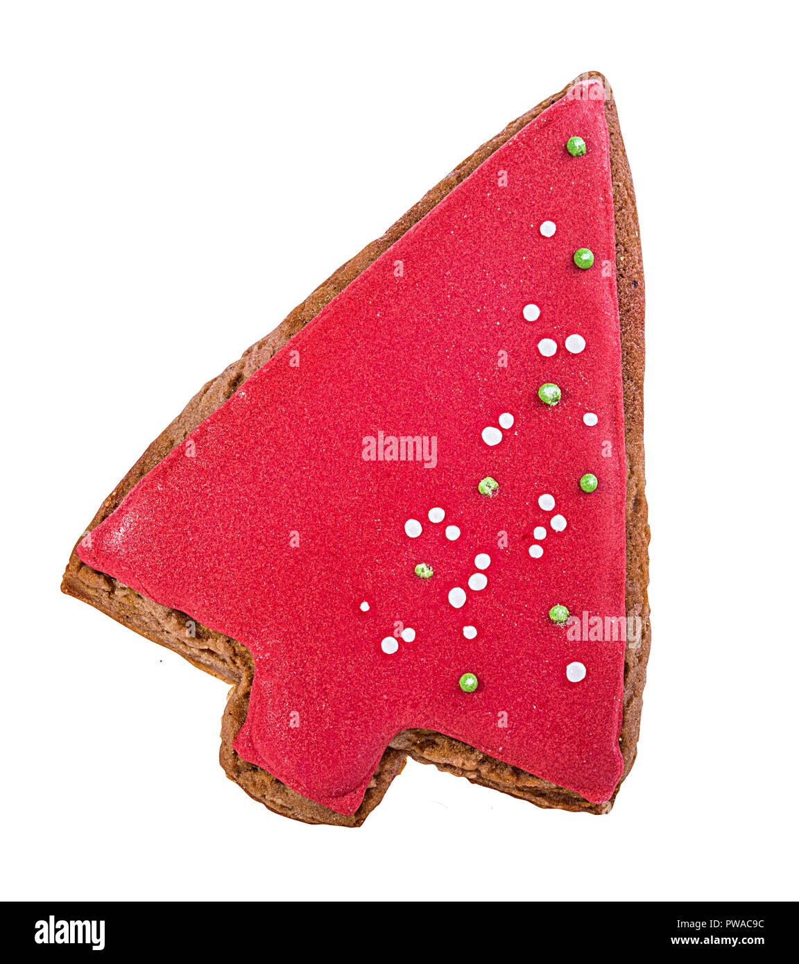 Gingerbread tree isolated on white . Christmas cookie Stock Photo - Alamy