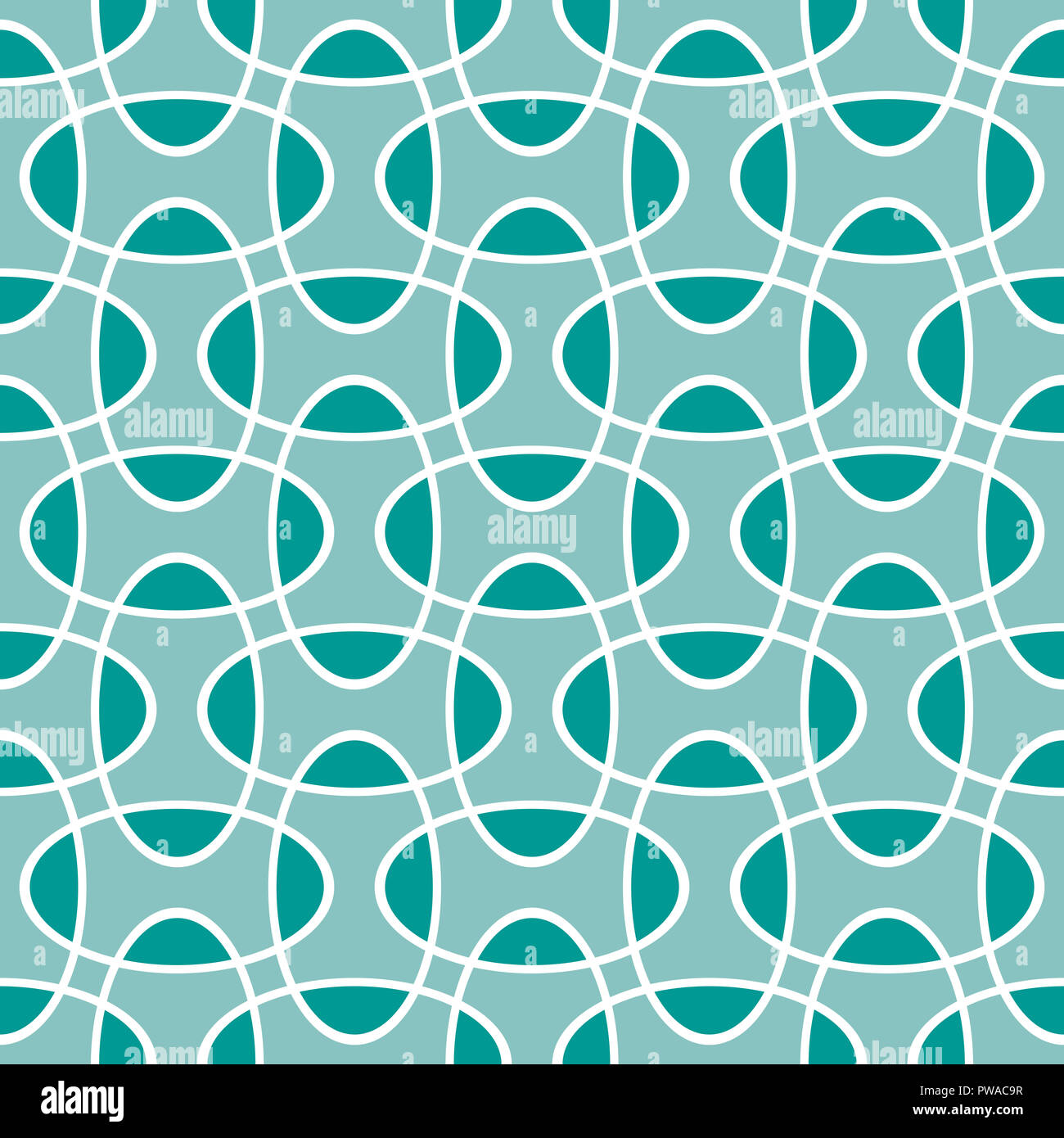 Seamless Intersecting Geometric Overlapping Ellipse Circle Pattern