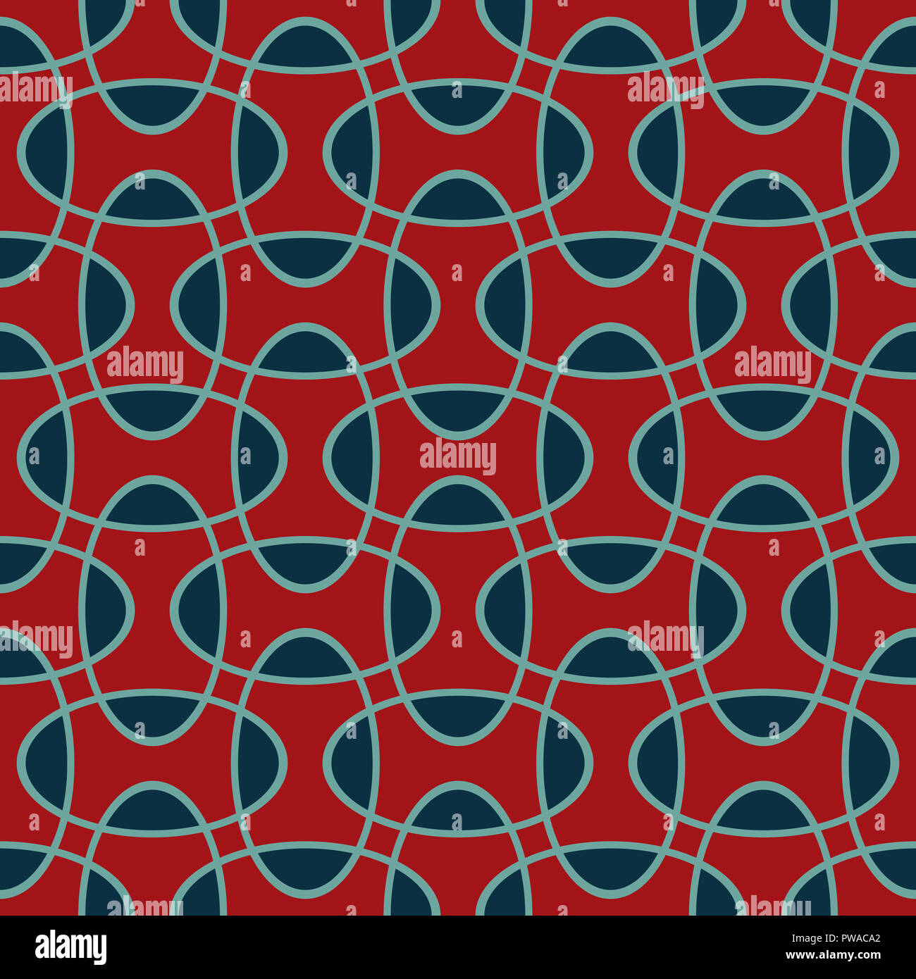 Seamless Intersecting Geometric Overlapping Ellipse Circle Pattern