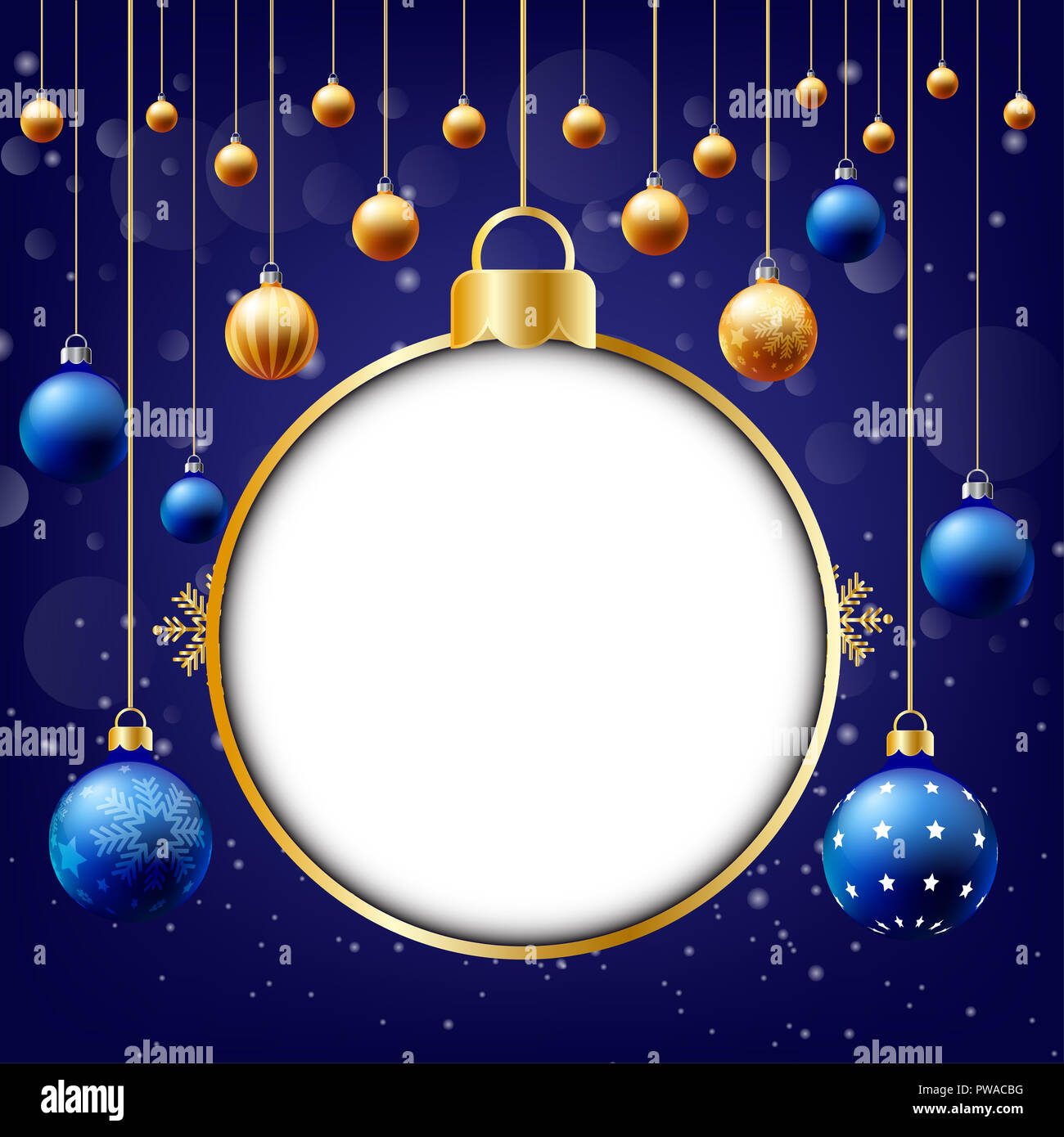 Christmas background, Text input box,Blue background Stock Photo - Alamy