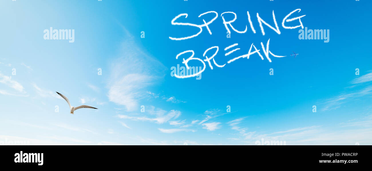 Handwritten text spring break hi-res stock photography and images - Alamy