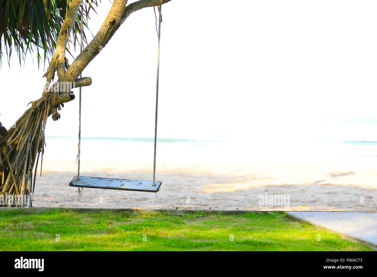 Hanging swing chair hi-res stock photography and images - Alamy
