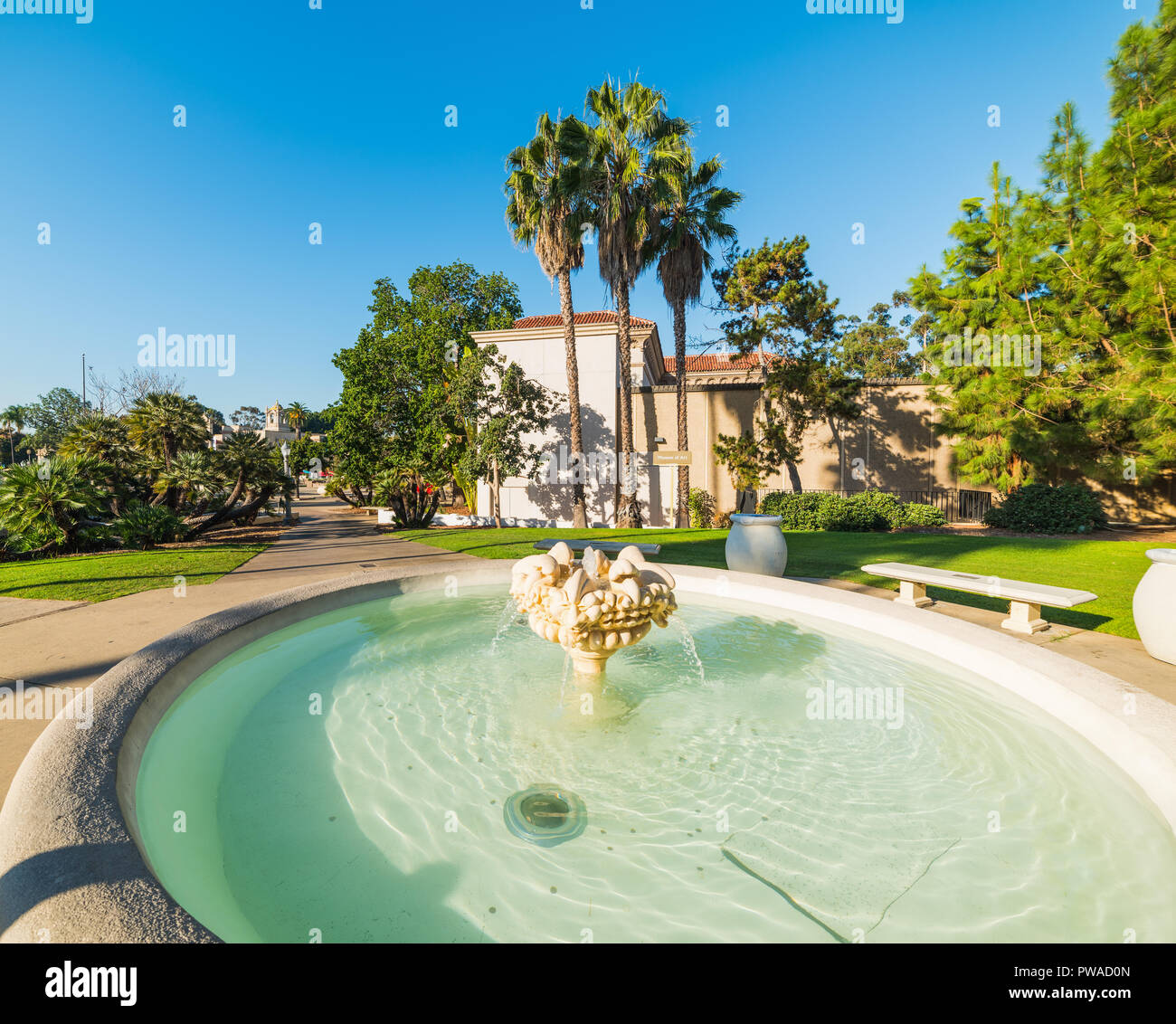 Fountain in Balboa park, San Diego. California, USA Stock Photo - Alamy