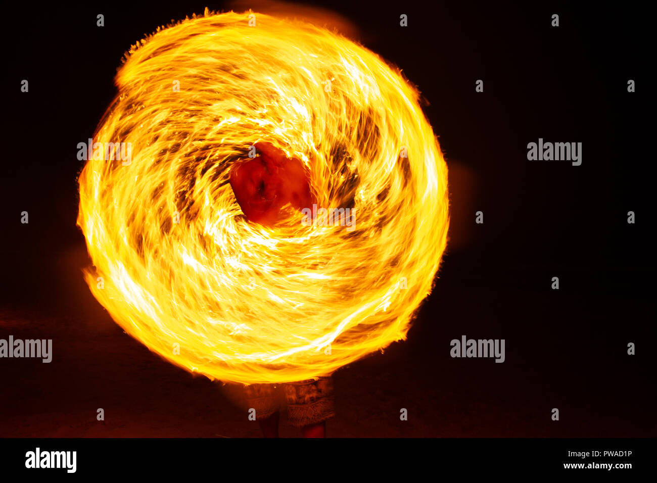 fire dancers Swing fire dancing show fire show on the beach dance man ...