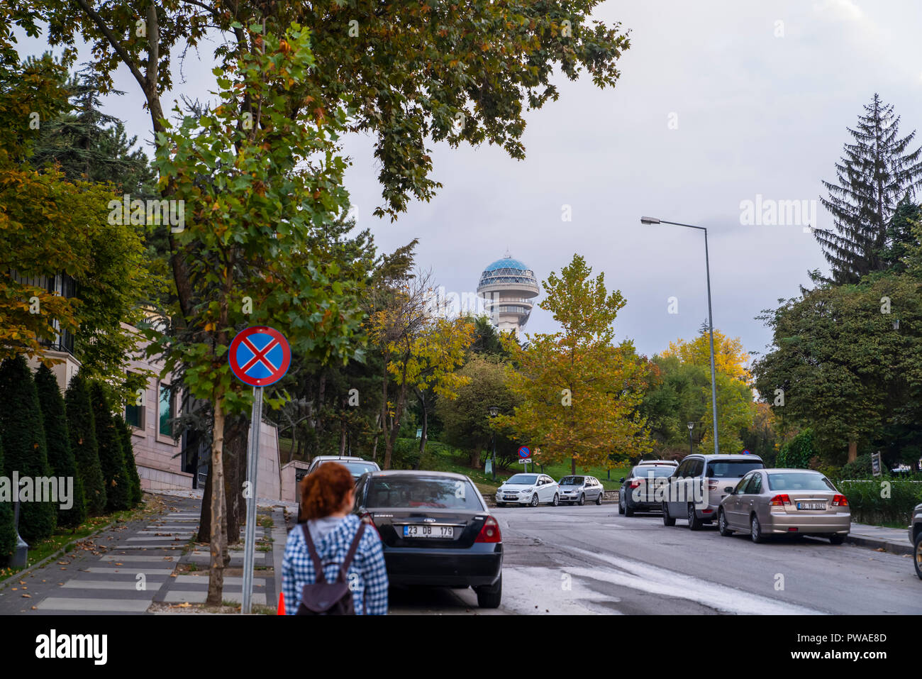 Ankara/Turkey - October 13 2018: Ankara Landscape with Atakule tower ...