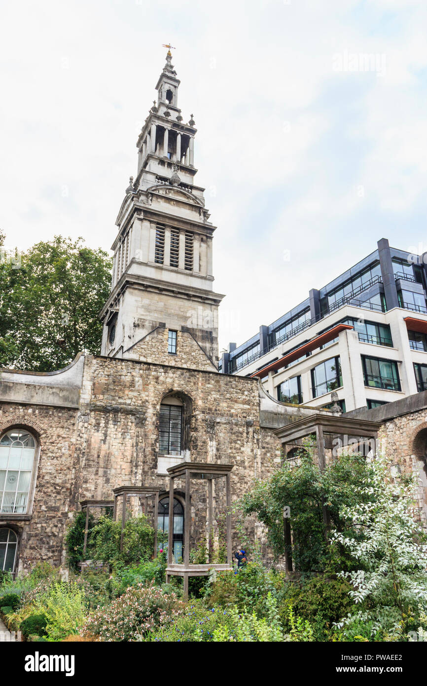 Rose garden at Christ Church Greyfriars, aka Christ Church Newgate ...
