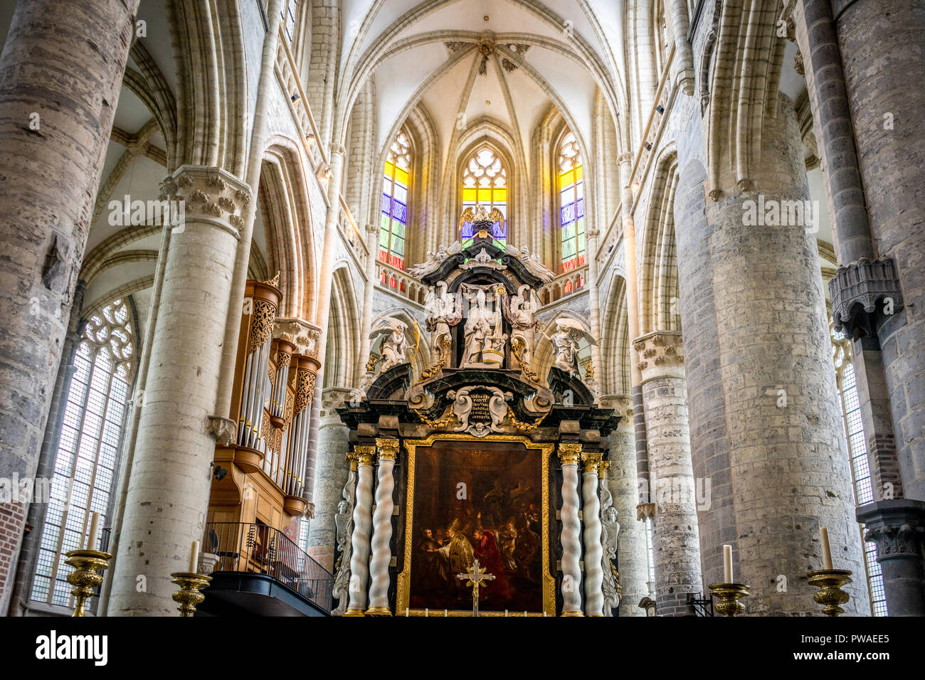 Beautiful marble sculpture in the Interiors of Saint Nicholas Church ...