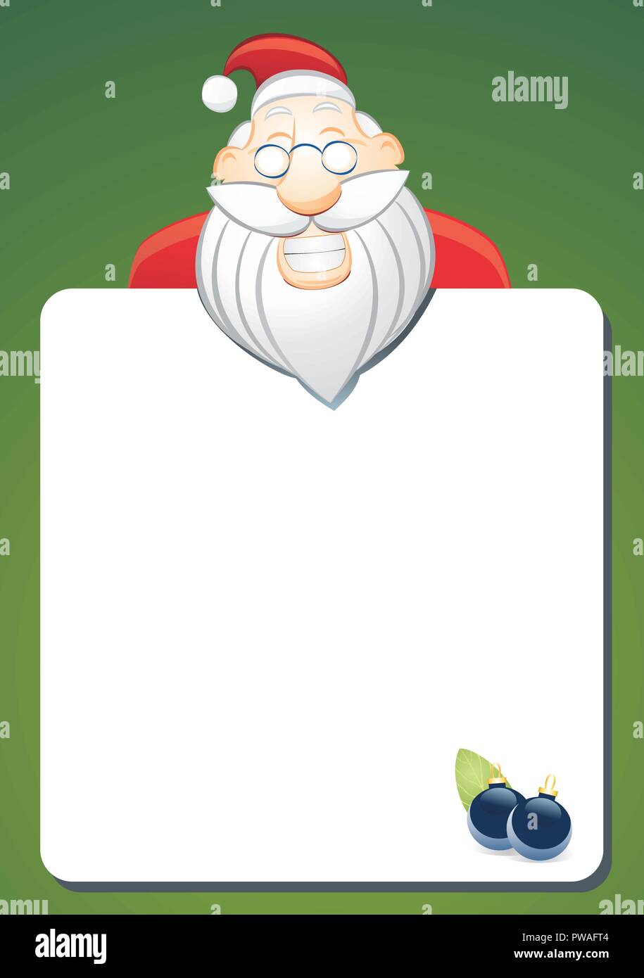 Santa Claus has a message board for you Stock Vector Image & Art - Alamy
