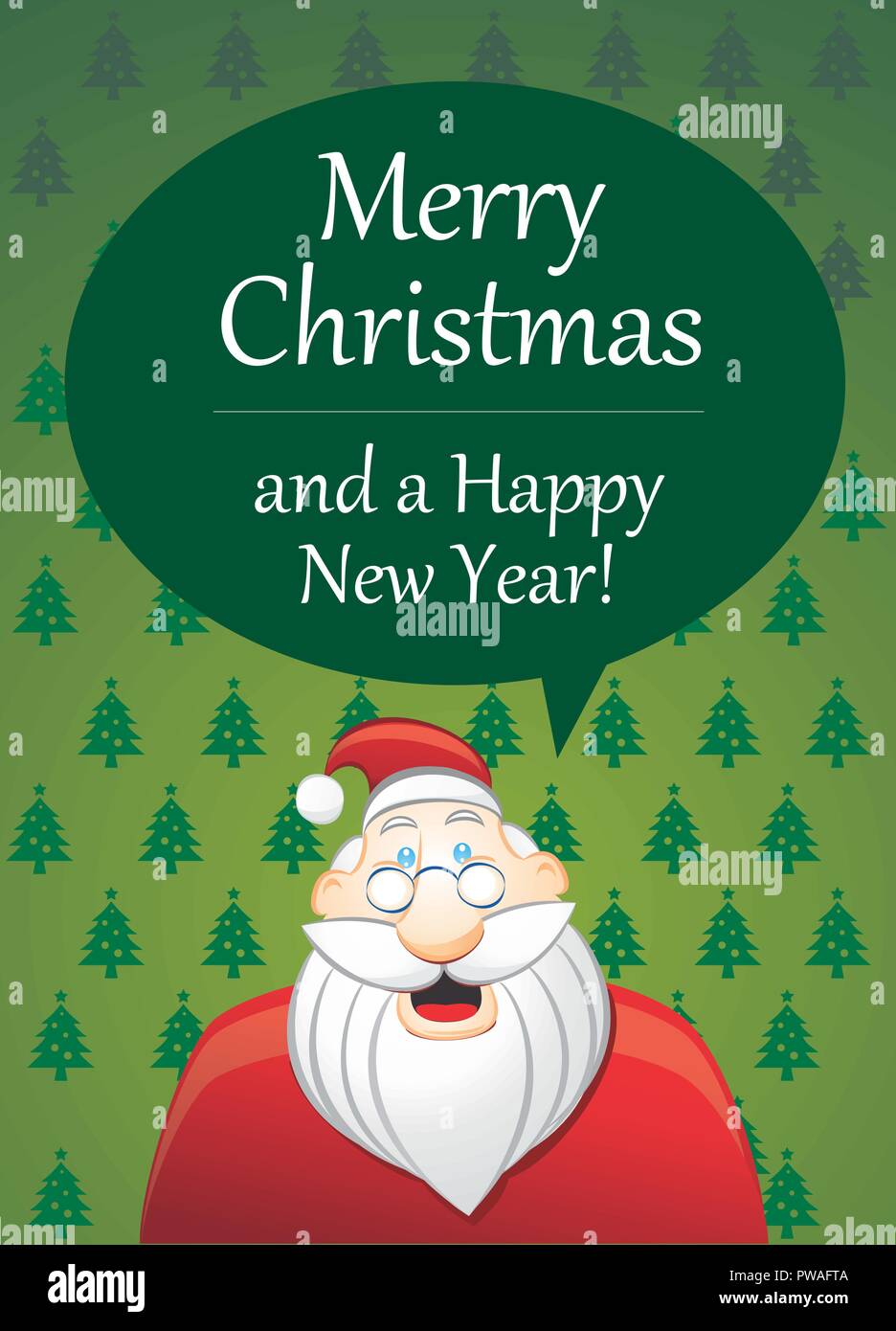 Santa Claus wishes great holidays Stock Vector Image & Art - Alamy